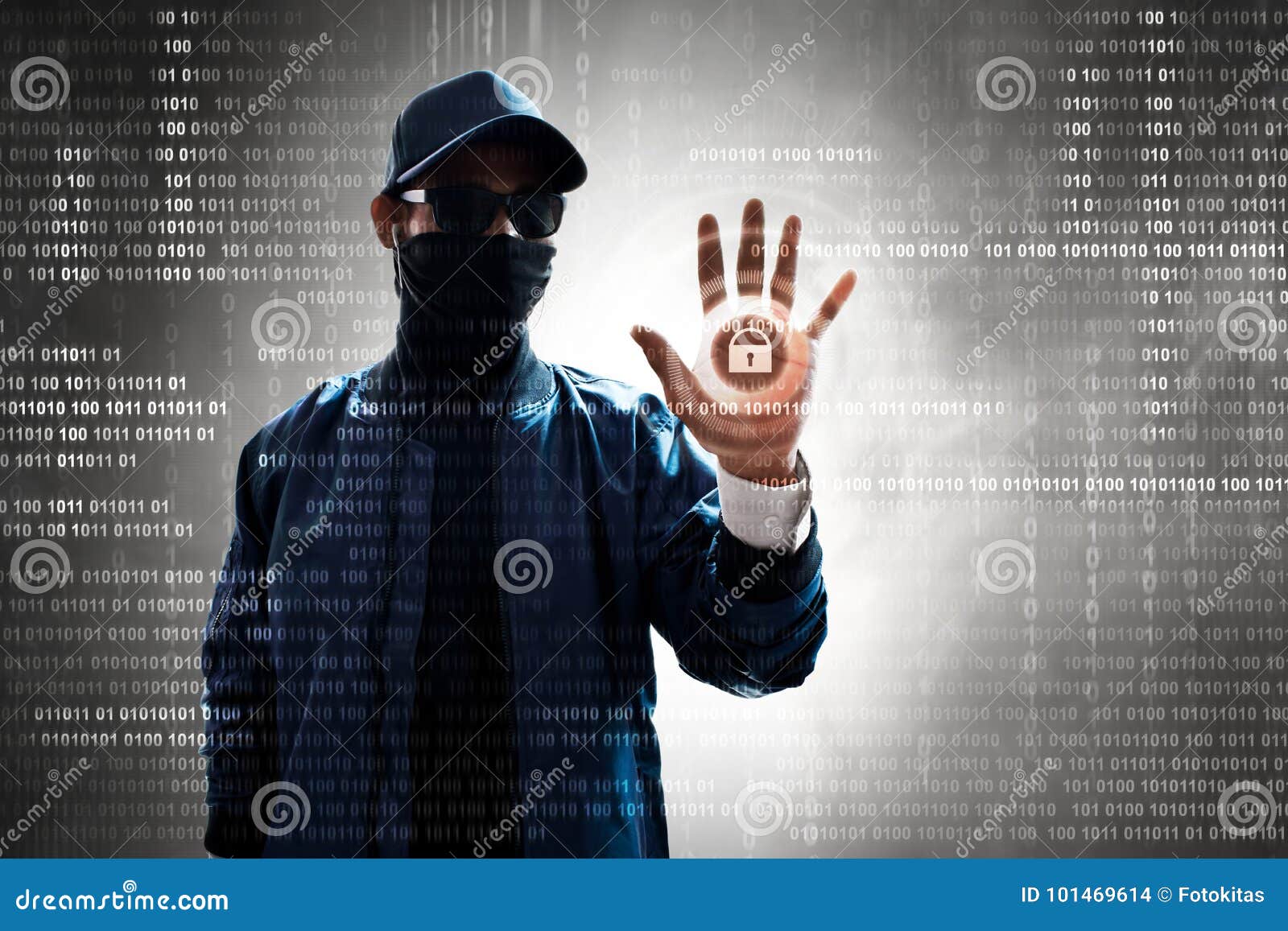 Hacker Touching Screen To Unlock Data Stock Photo - Image of dangerous ...