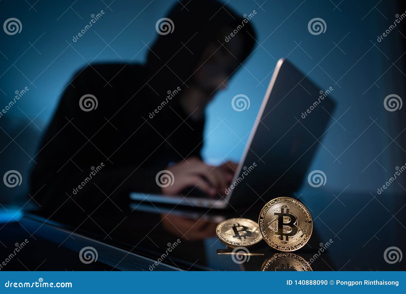 Bitcoin, Blockchain Concept On Server Room Background. Stock Image ... Bitcoin, Blockchain Concept On Server Room Background. Stock Image ...
