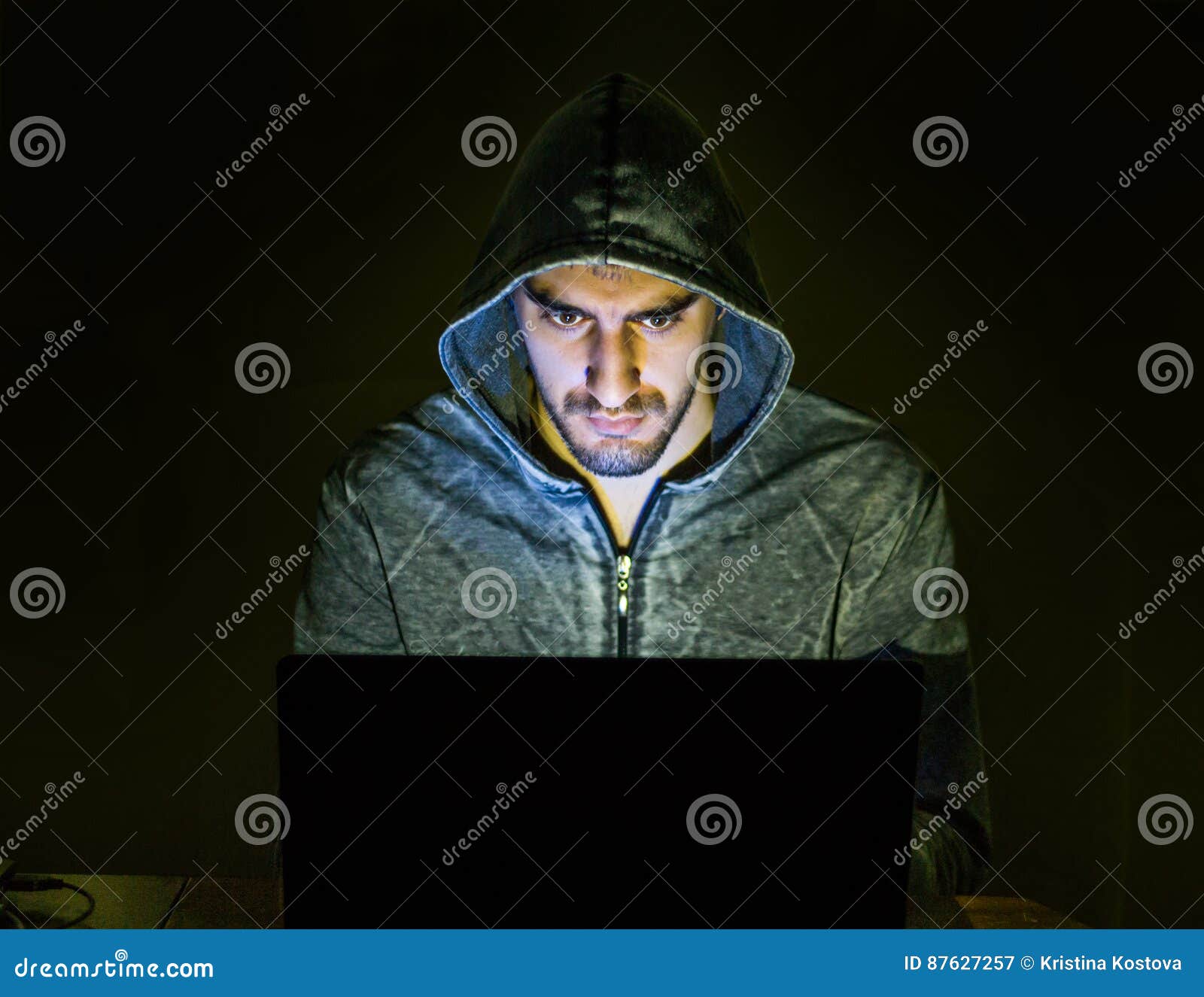 Hacker Trying To Scam People Online Stock Image - Image of analytics ...