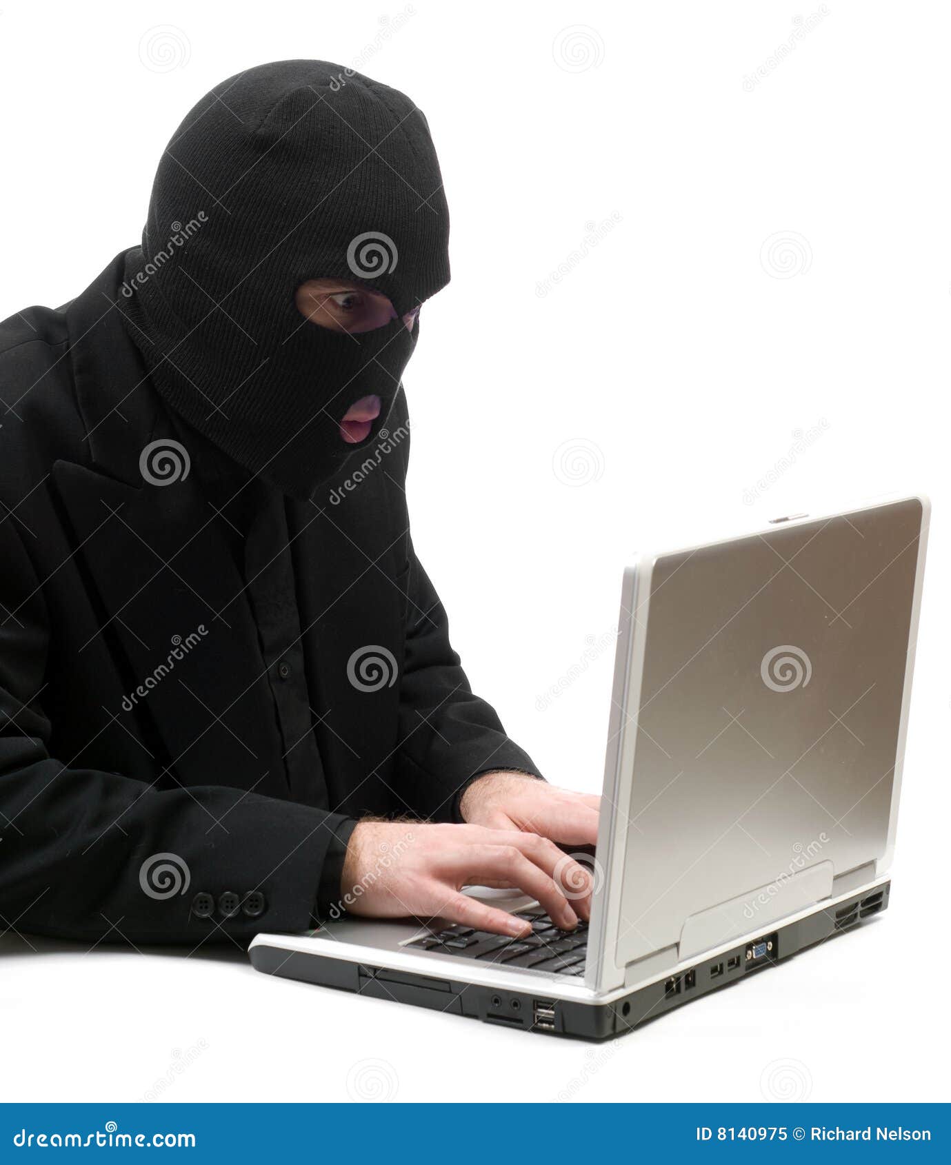 Hacker Typing Stock Image Image Of Information Portable 8140975