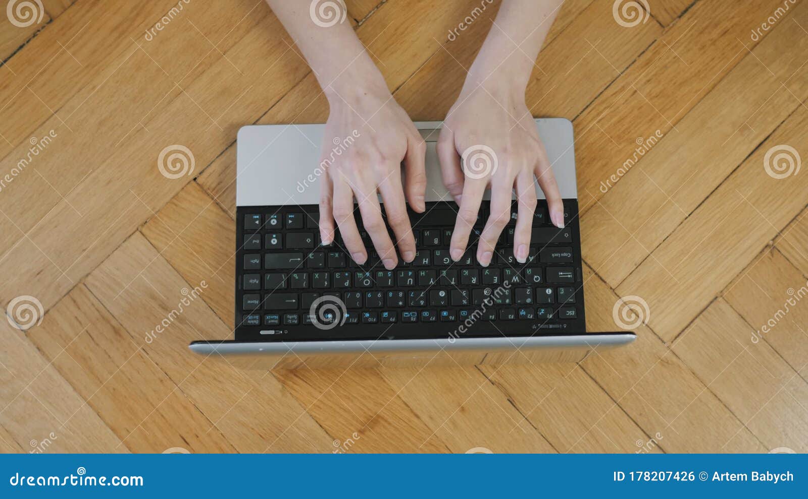 Hacker Typing a Code on a Computer Keyboard by Pressing Keys ...