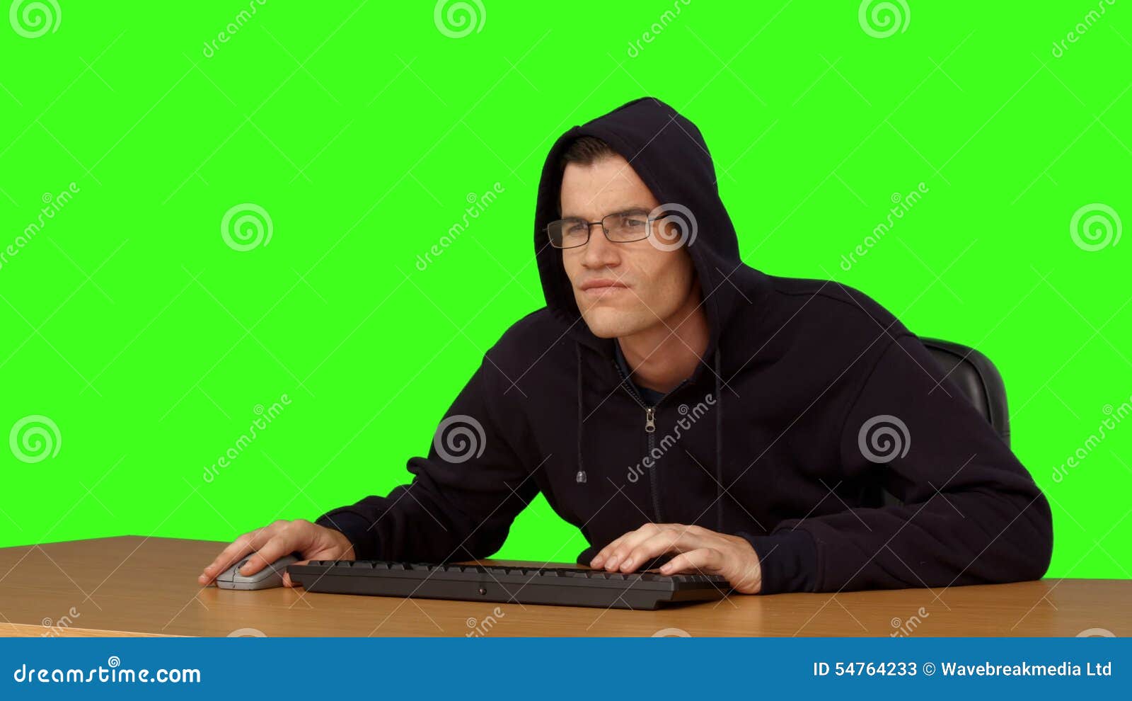Hacker typing at his desk stock video. Video of highdef - 54764233