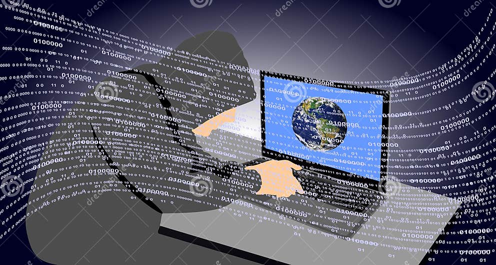 Hacker Typing on a Laptop. Dangerous, Generated. Technology ...