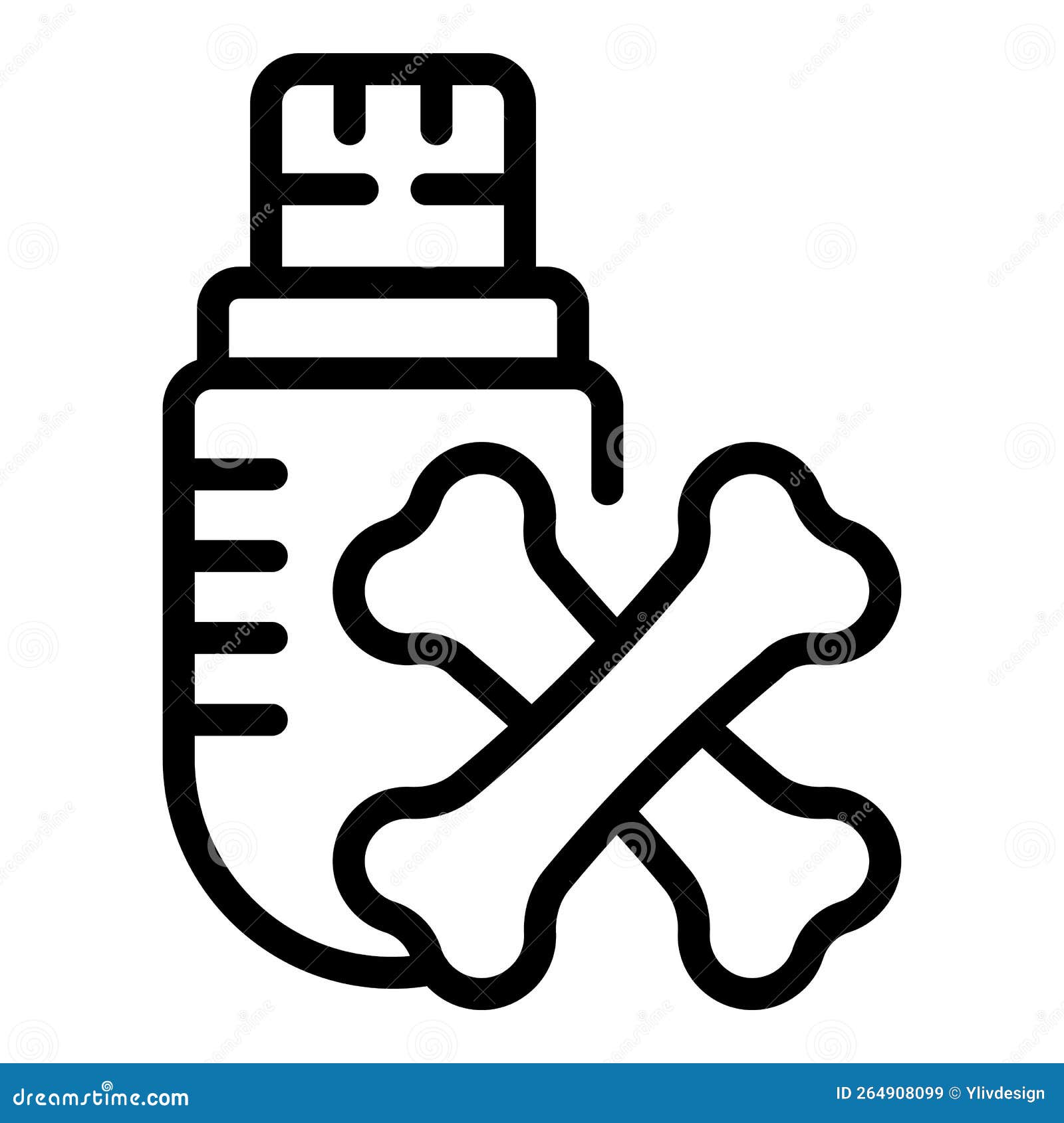 Hacker Usb Icon Outline Vector. Cyber Crime Stock Vector - Illustration ...