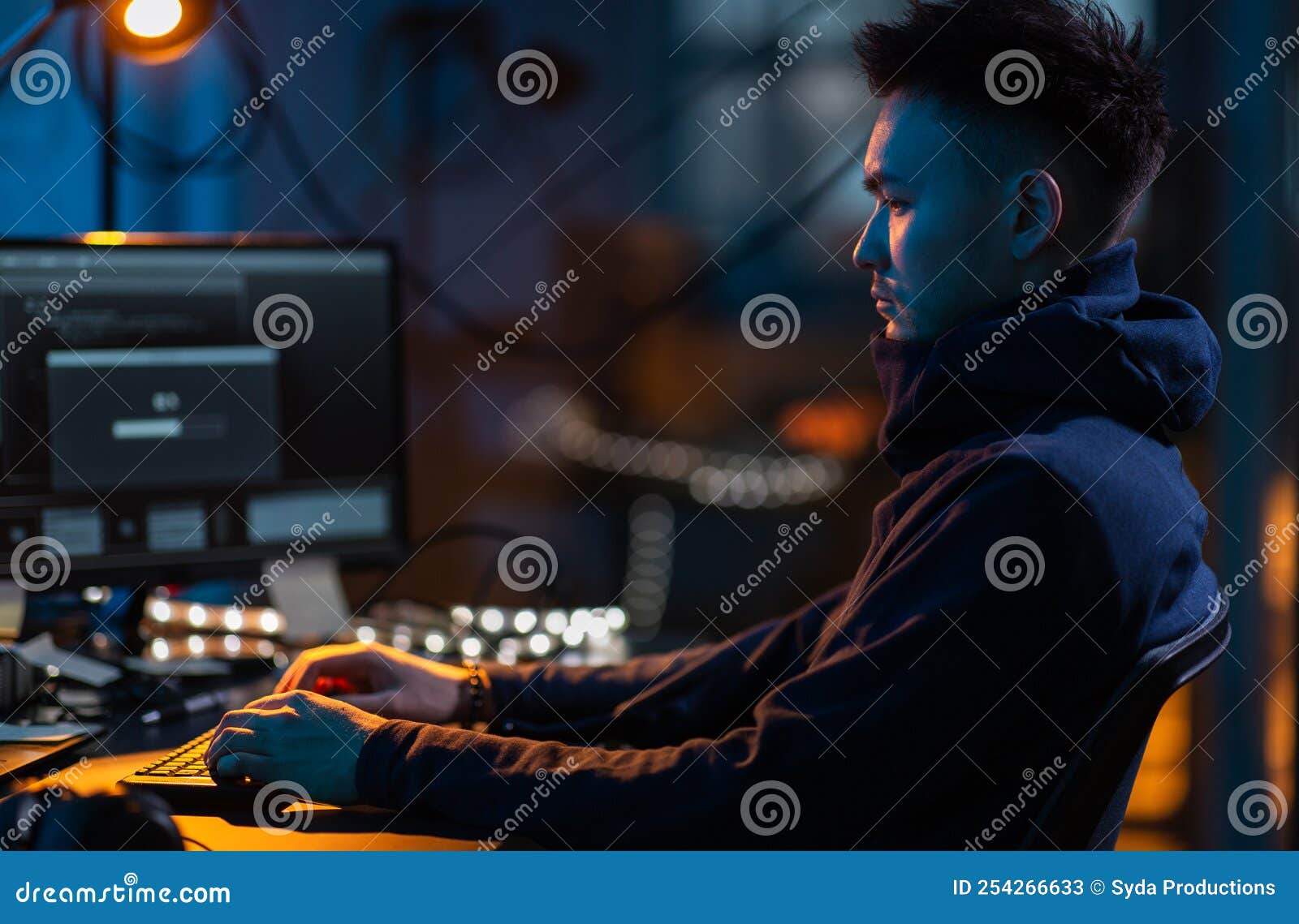 Hacker Using Computer Virus for Cyber Attack Stock Image - Image of hacker, cybercriminal: 254266633