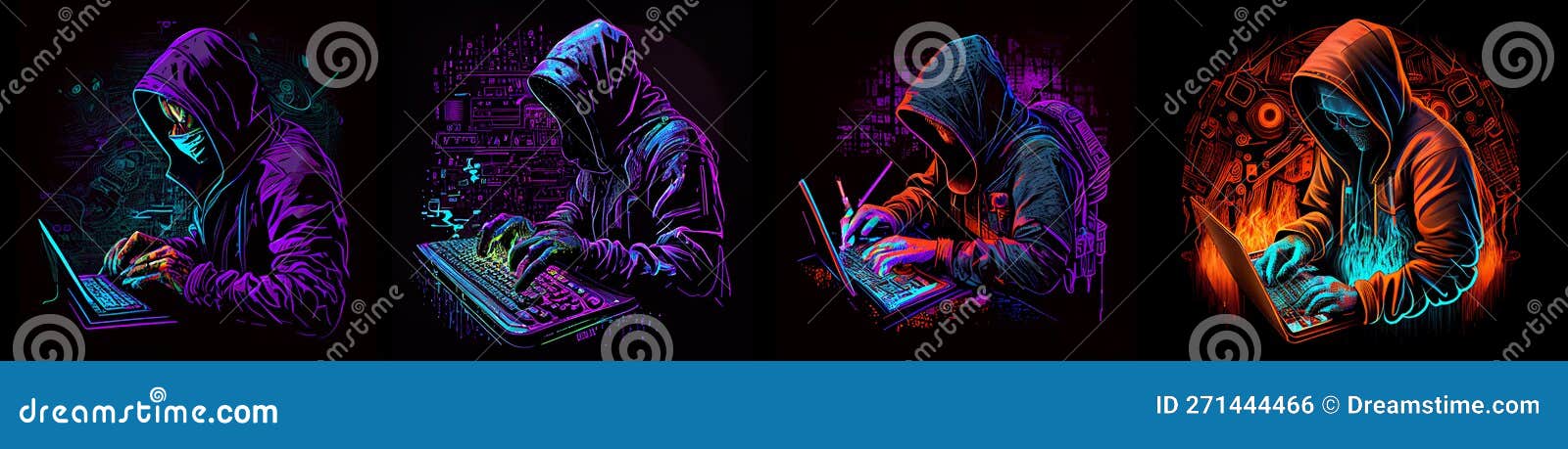 Hacker Using the Internet. Anonymous Person from Darknet Stock ...