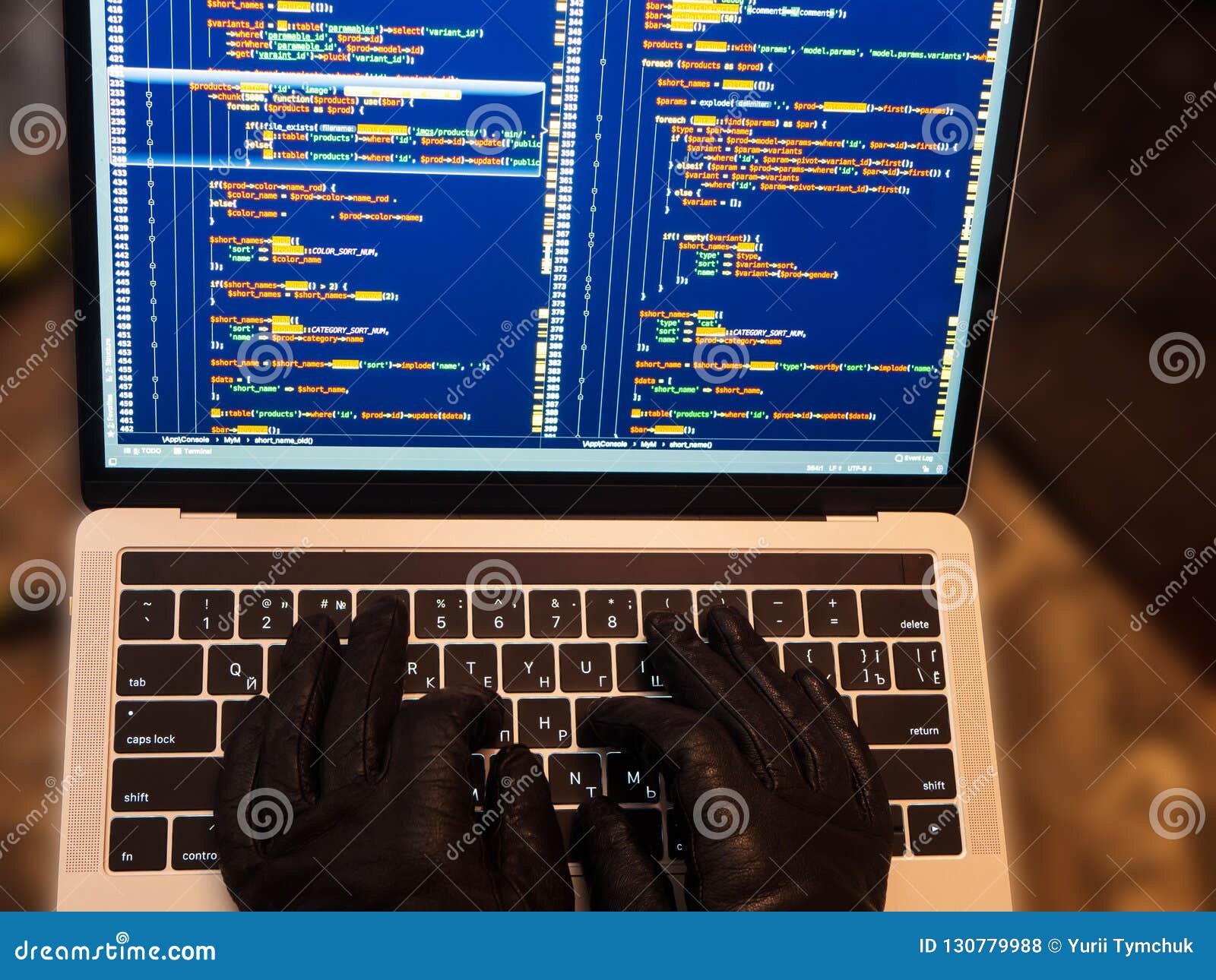 Hacker Using Malicious Code or Virus Program for Anonymous Cyber Attack ...