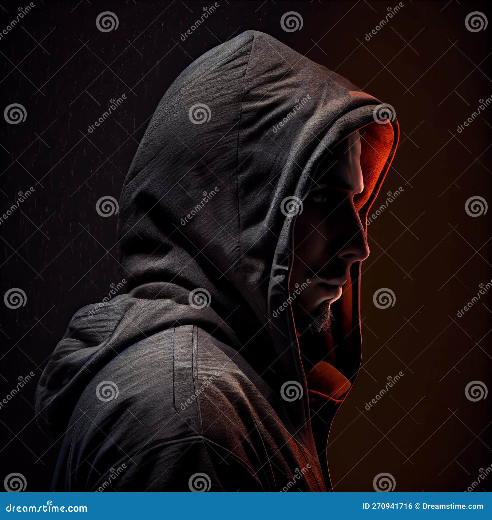 Hacker in Virtual World. Generative Ai Stock Illustration ...