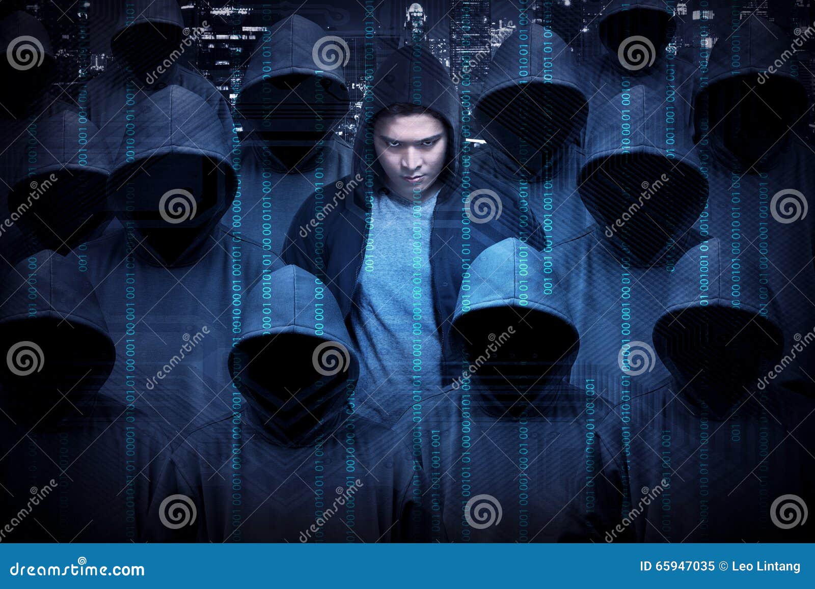 Hacker Wearing Hoodie Shirt Stock Image - Image of male, fear: 65947035