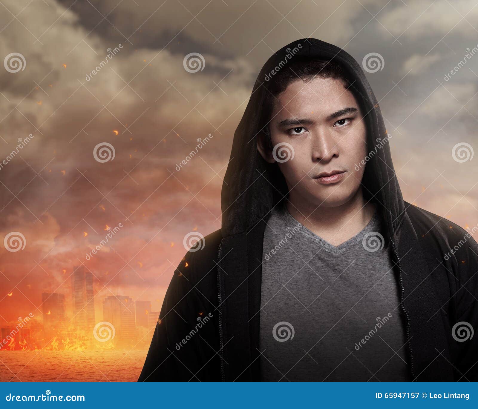 Hacker Wearing Hoodie Shirt Stock Image - Image of asian, network: 65947157