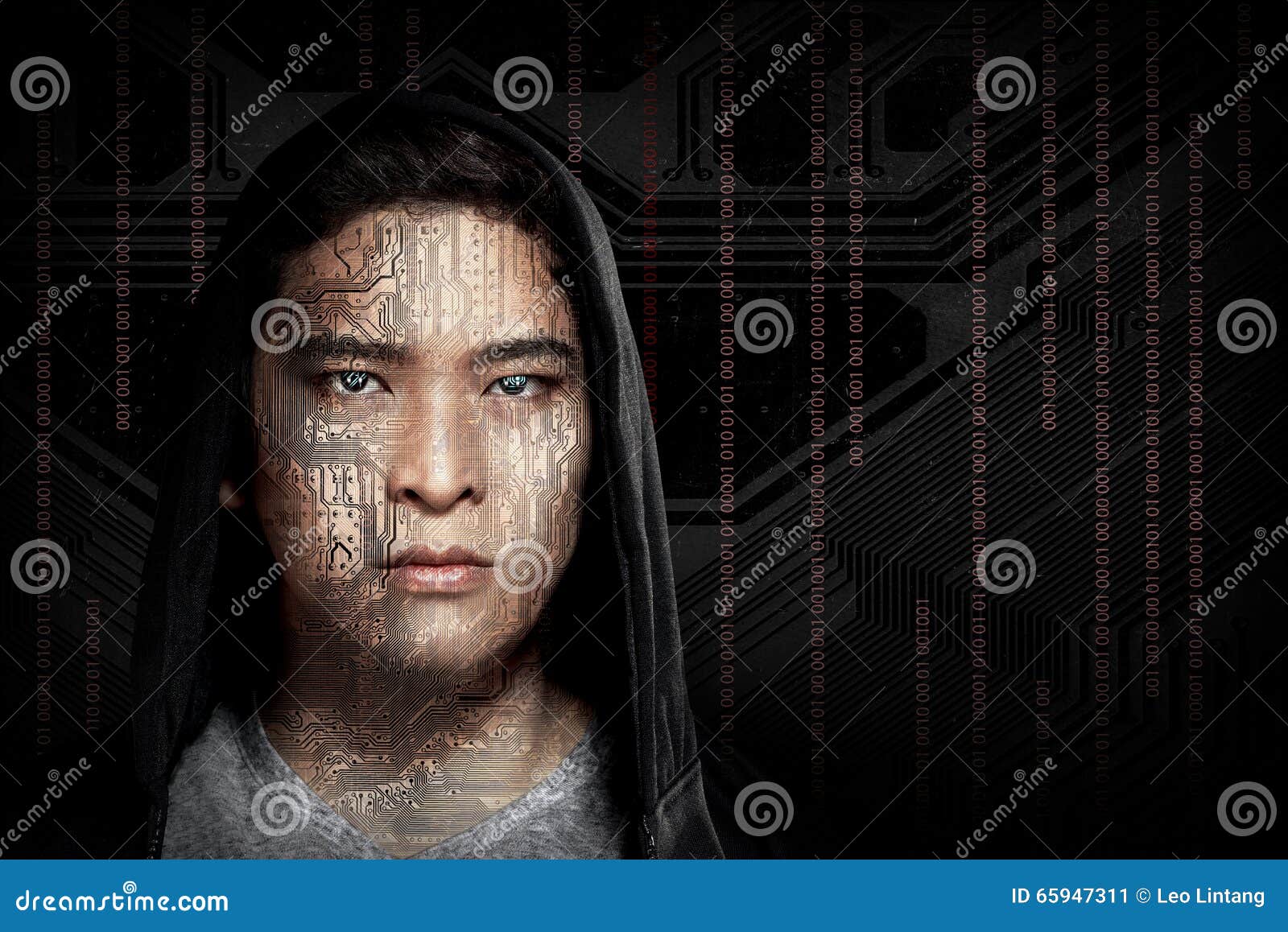 Hacker Wearing Hoodie Shirt Stock Image - Image of chinese, hoodie ...