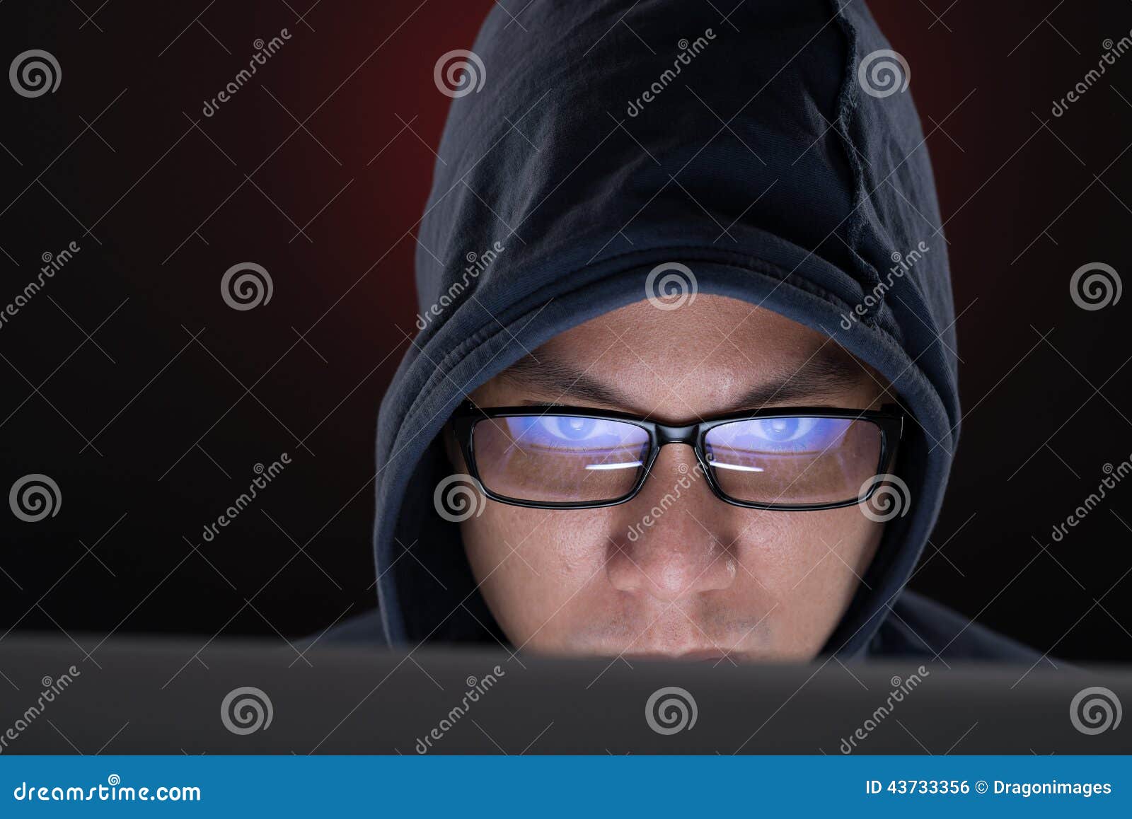 Hacker at work stock photo. Image of copy, computer, information - 43733356
