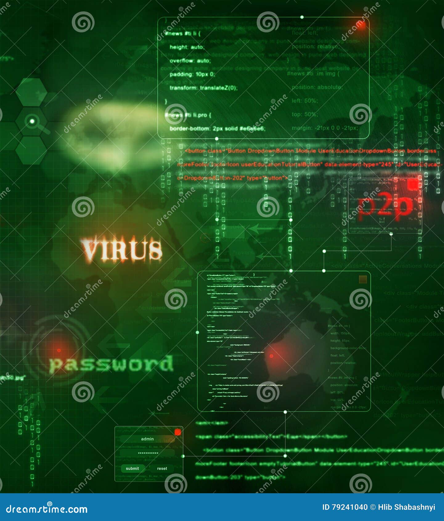 Hacker at work stock photo. Image of coding, data, concept - 79241040