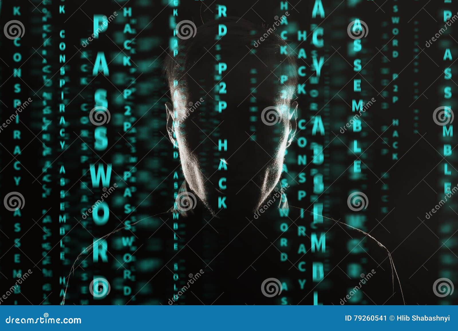 Hacker at work stock image. Image of internet, network - 79260541
