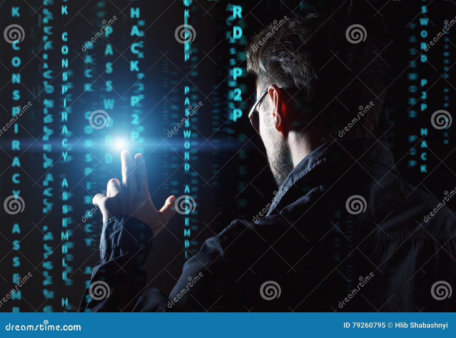 Hacker at work stock image. Image of phishing, identity - 79260795