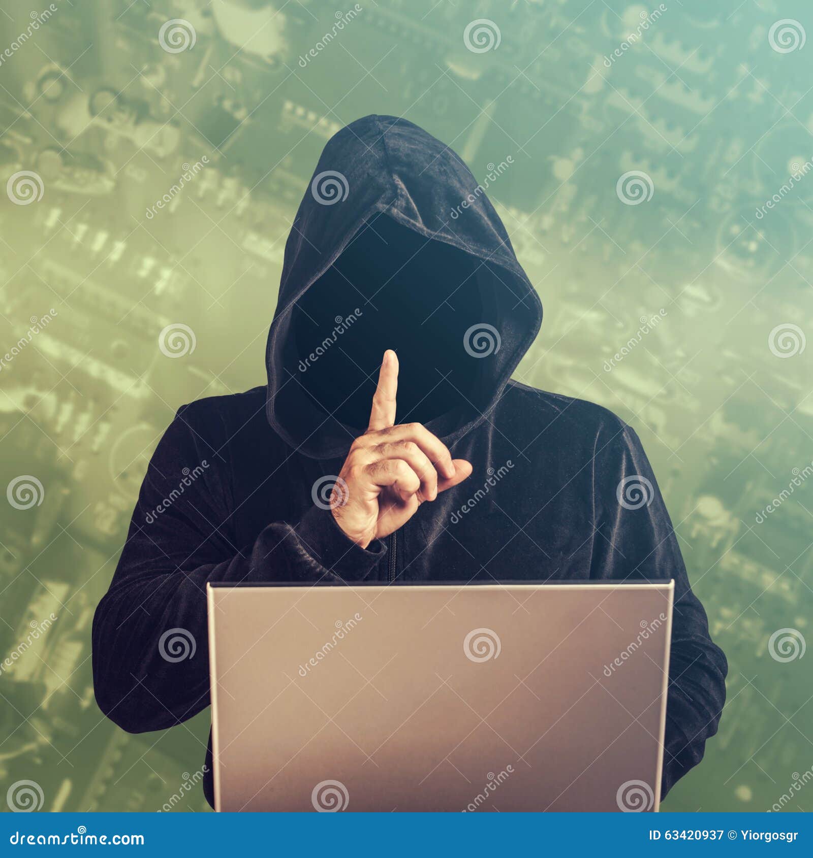 Hacker at work stock image. Image of hack, computer, criminal - 63420937