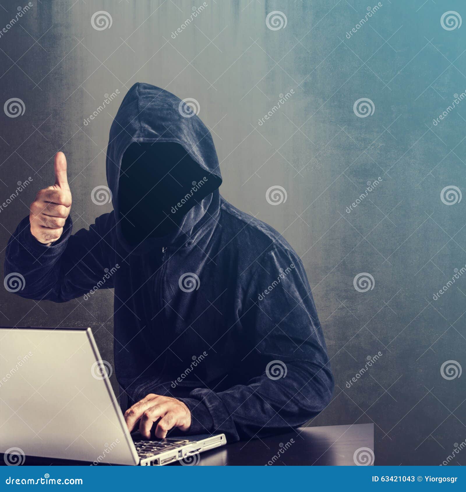 Hacker at work stock image. Image of hack, modern, hood - 63421043