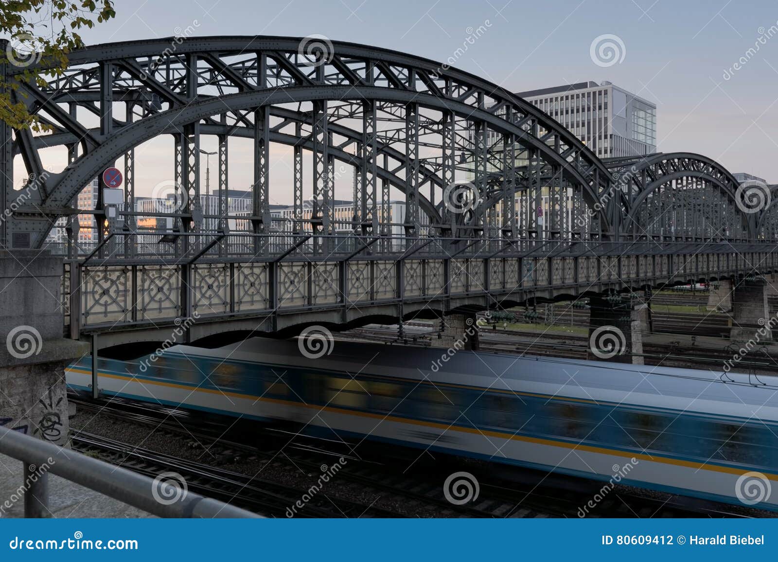The Hackerbruecke Bridge in Munich, Germany Stock Photo - Image of ...