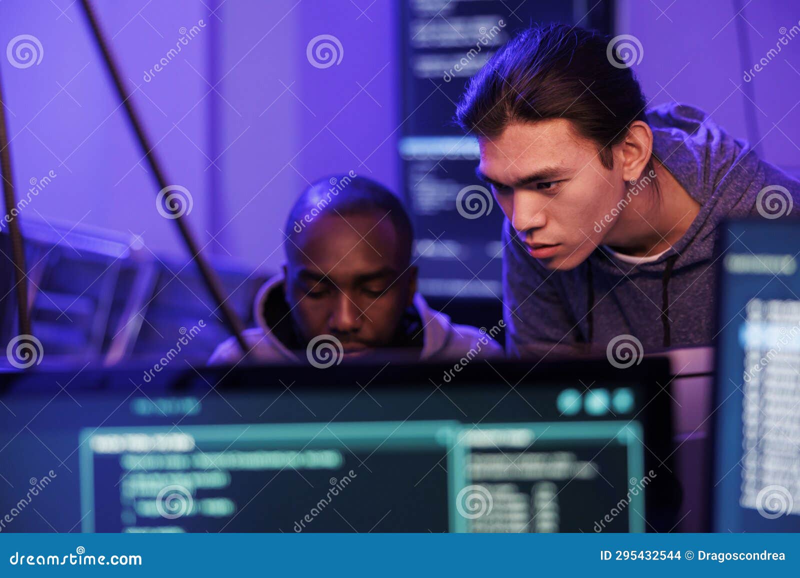 Hackers Analyzing and Discussing Malware Stock Photo - Image of ...