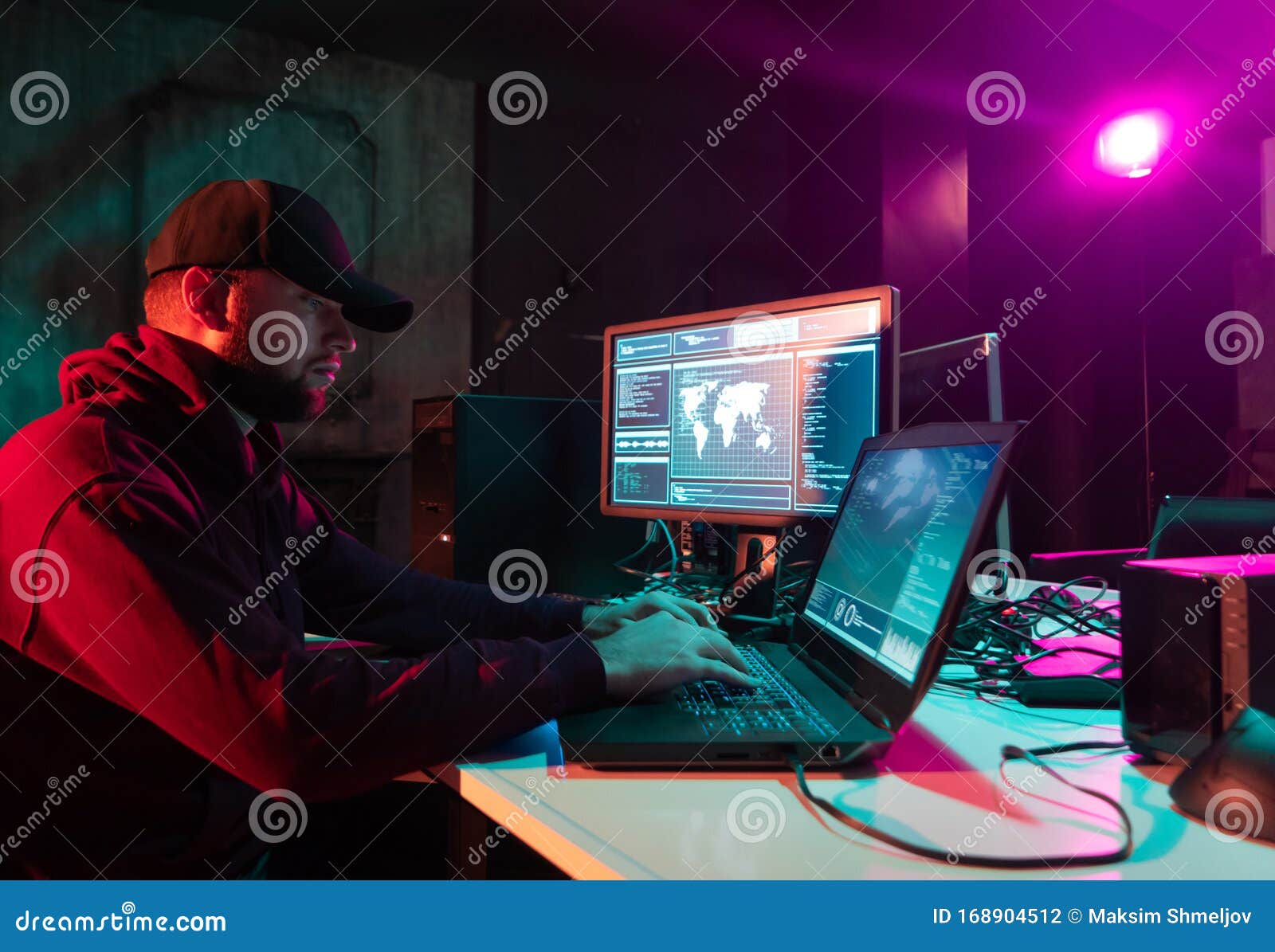 Hackers Breaking Server Using Multiple Computers and Infected Virus ...