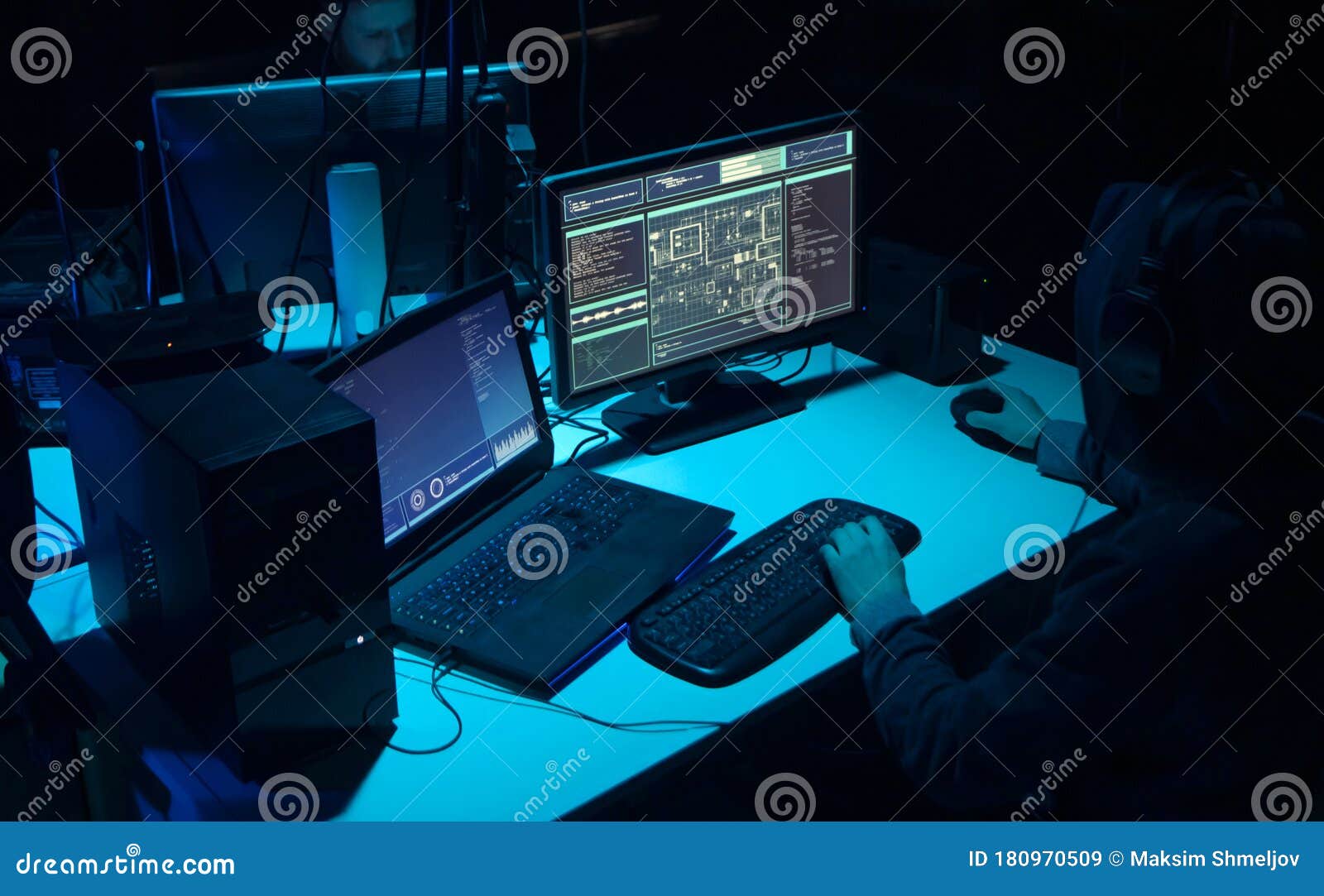 Hackers Breaking Server Using Multiple Computers and Infected Virus ...