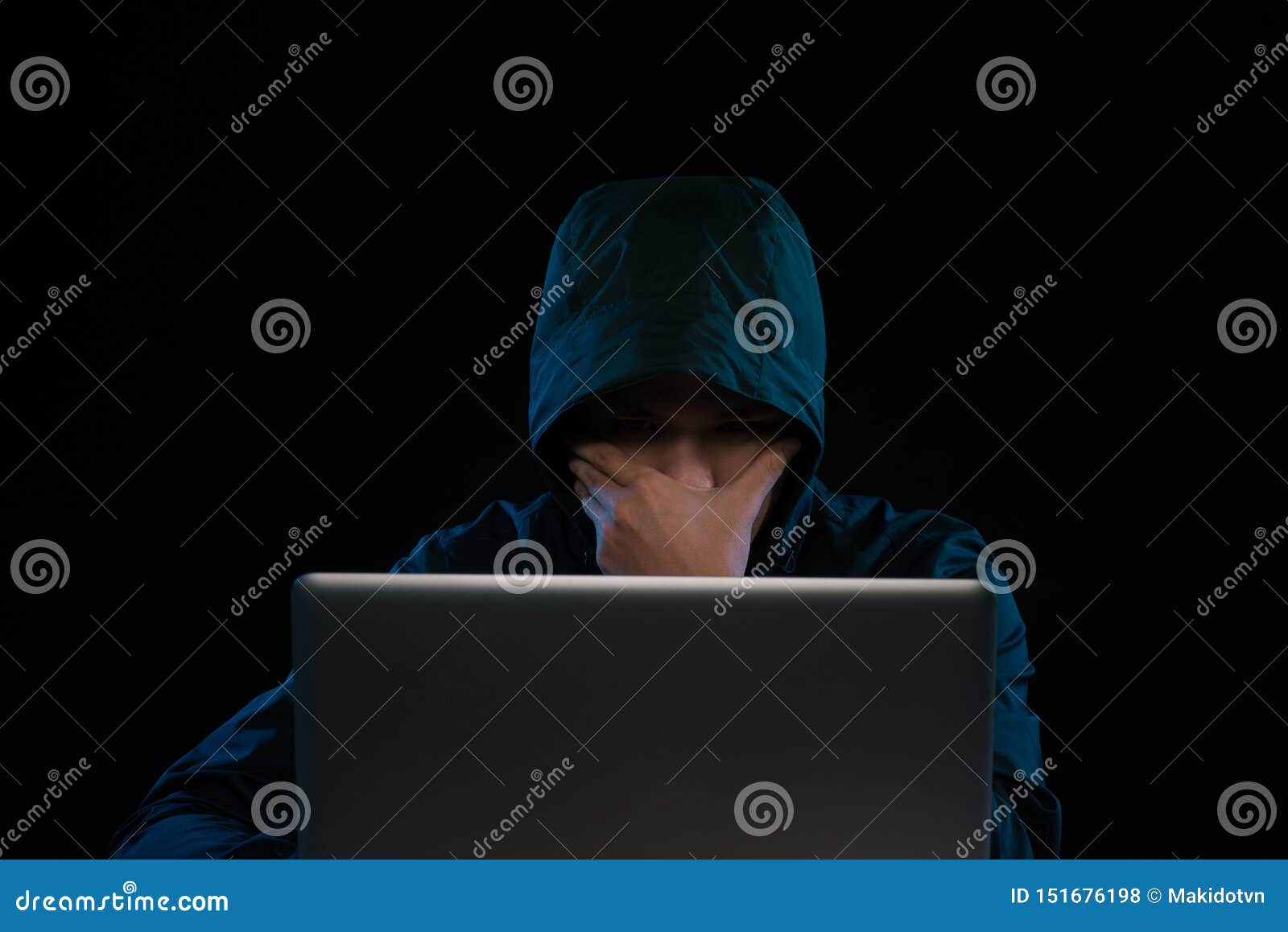 Hackers with Computer Data Theft in the Social World Stock Photo ...