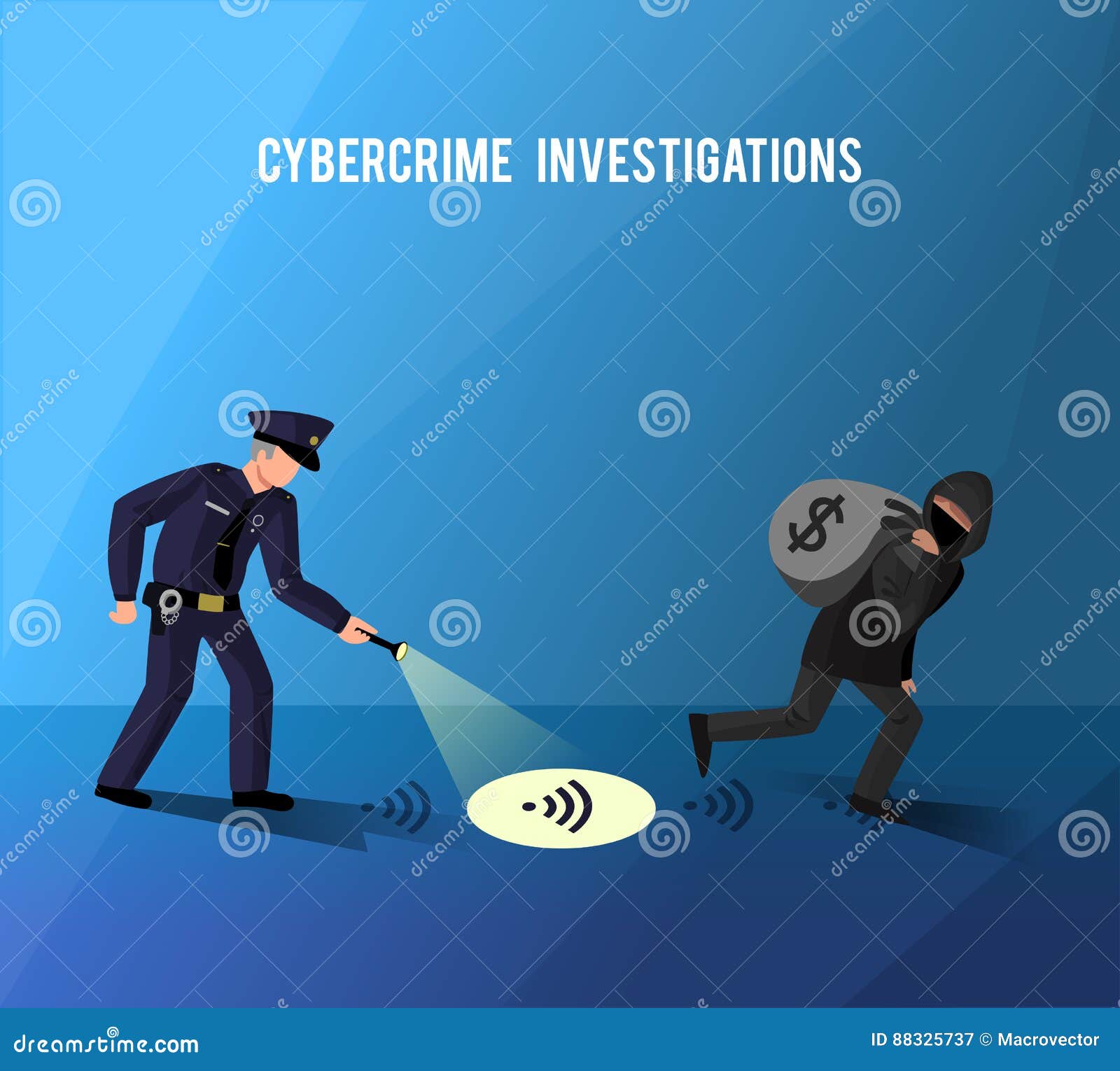 Hackers Cybercrime Prevention Investigation Flat Poster Stock Vector ... Hackers Cybercrime Prevention Investigation Flat Poster Stock Vector ...