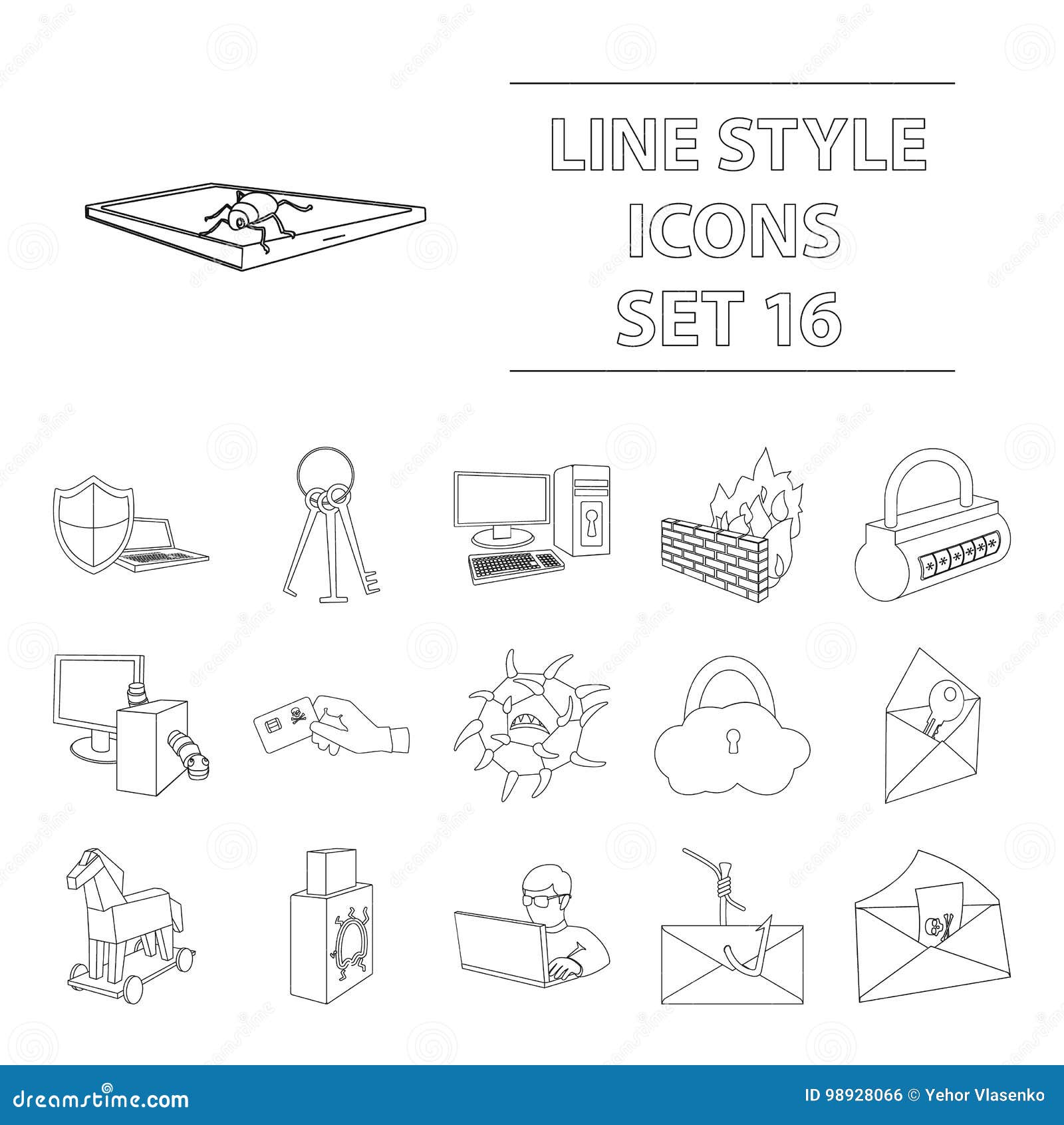 Hackers and Hacking Set Icons in Outline Style. Big Collection of ... Hackers and Hacking Set Icons in Outline Style. Big Collection of ...