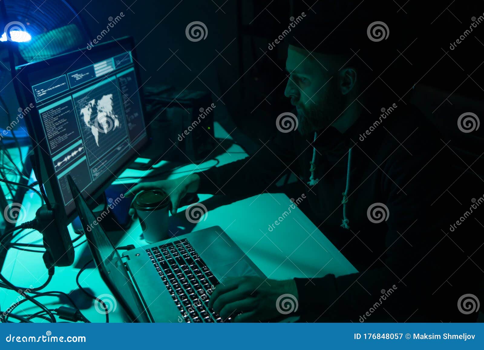 Hackers Making Cryptocurrency Fraud Using Virus Software And Computer