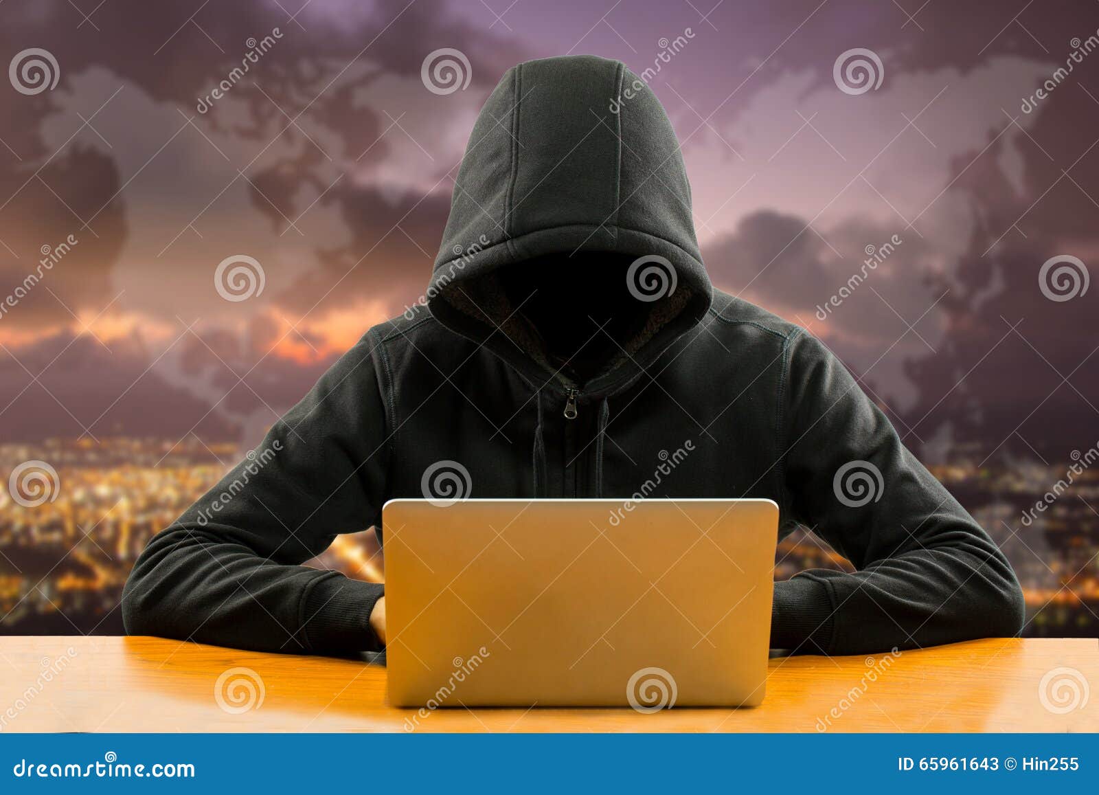 Hackers Programmer Using Computer Laptop For Hack Information Stock