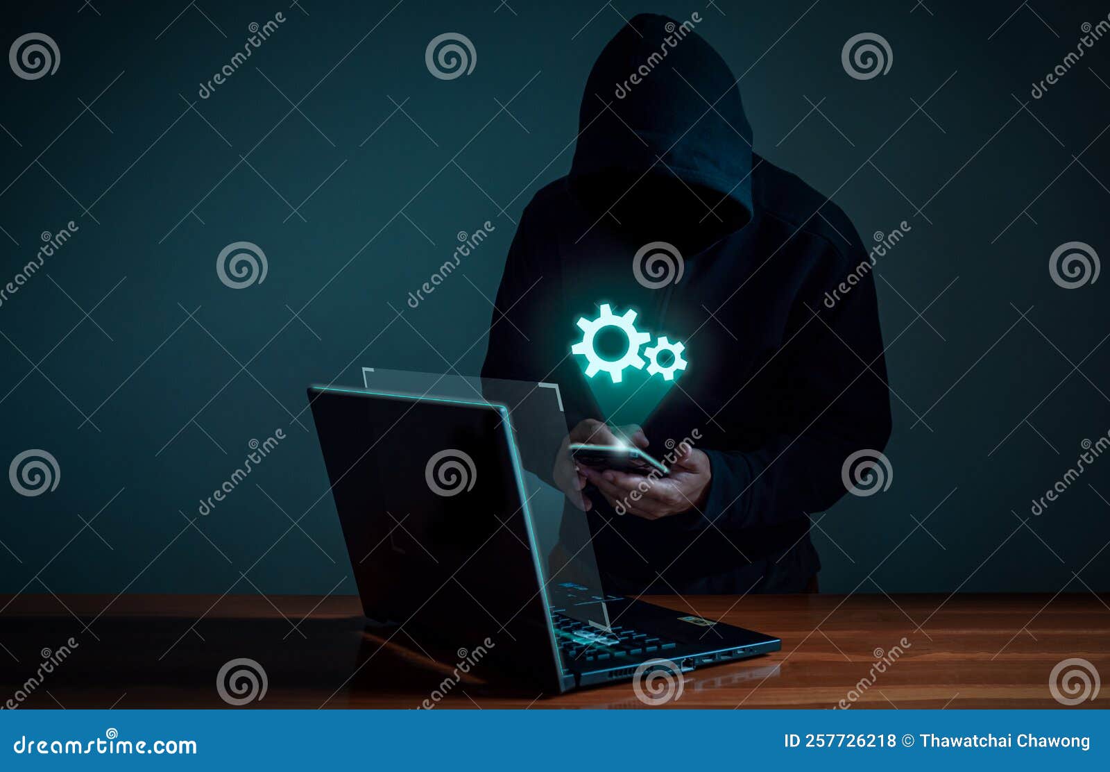 Hackers Spy on Cell Phones. Concept of Information Security System in ...