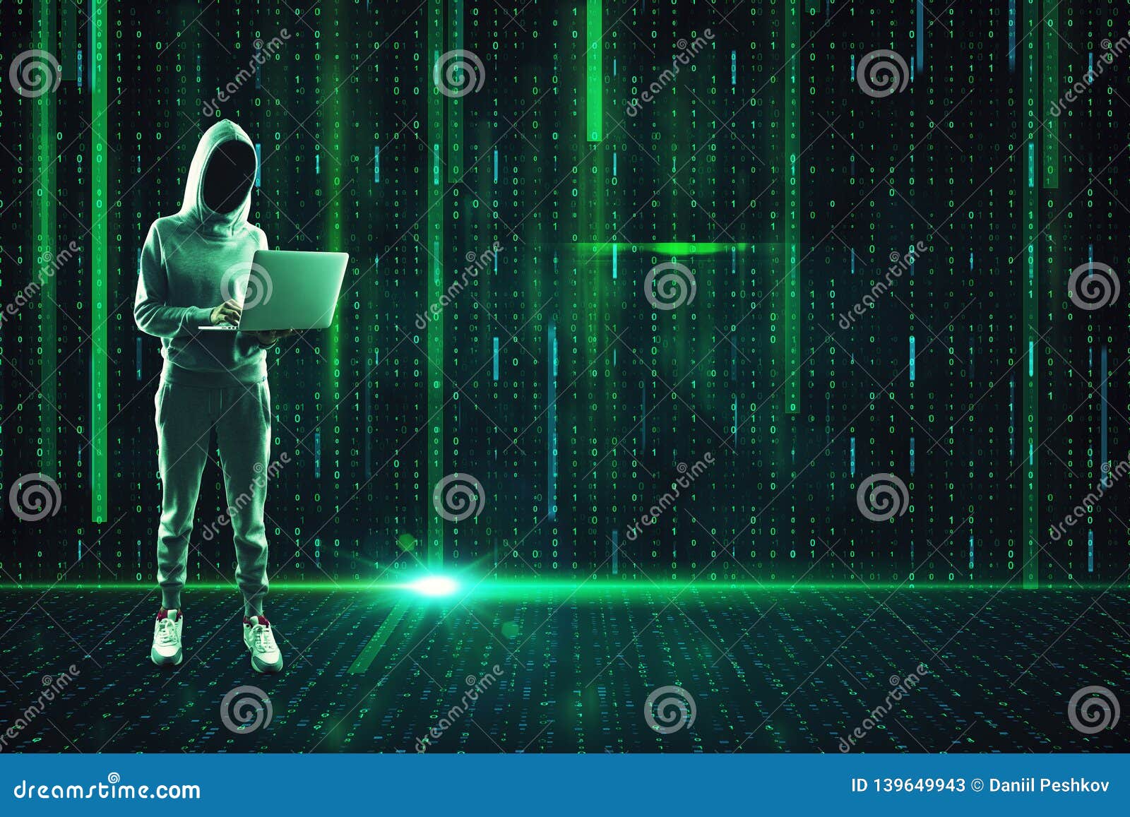 Hacking and attack concept stock image. Image of laptop - 139649943