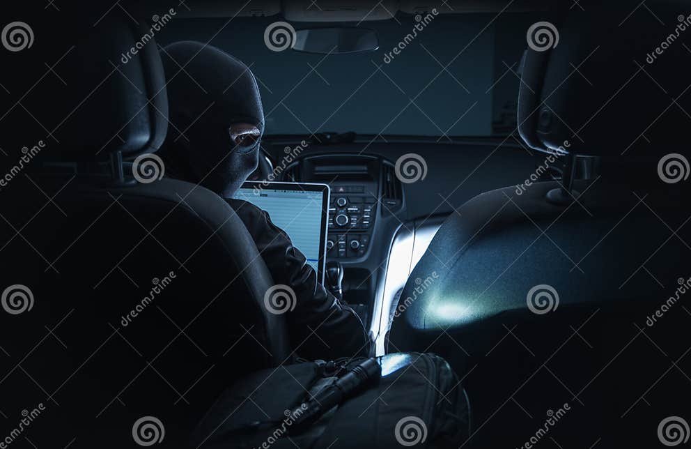 Hacking Car System stock image. Image of felony, auto - 57777929