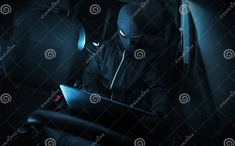 Hacking Car Systems stock photo. Image of jail, felony - 61106084