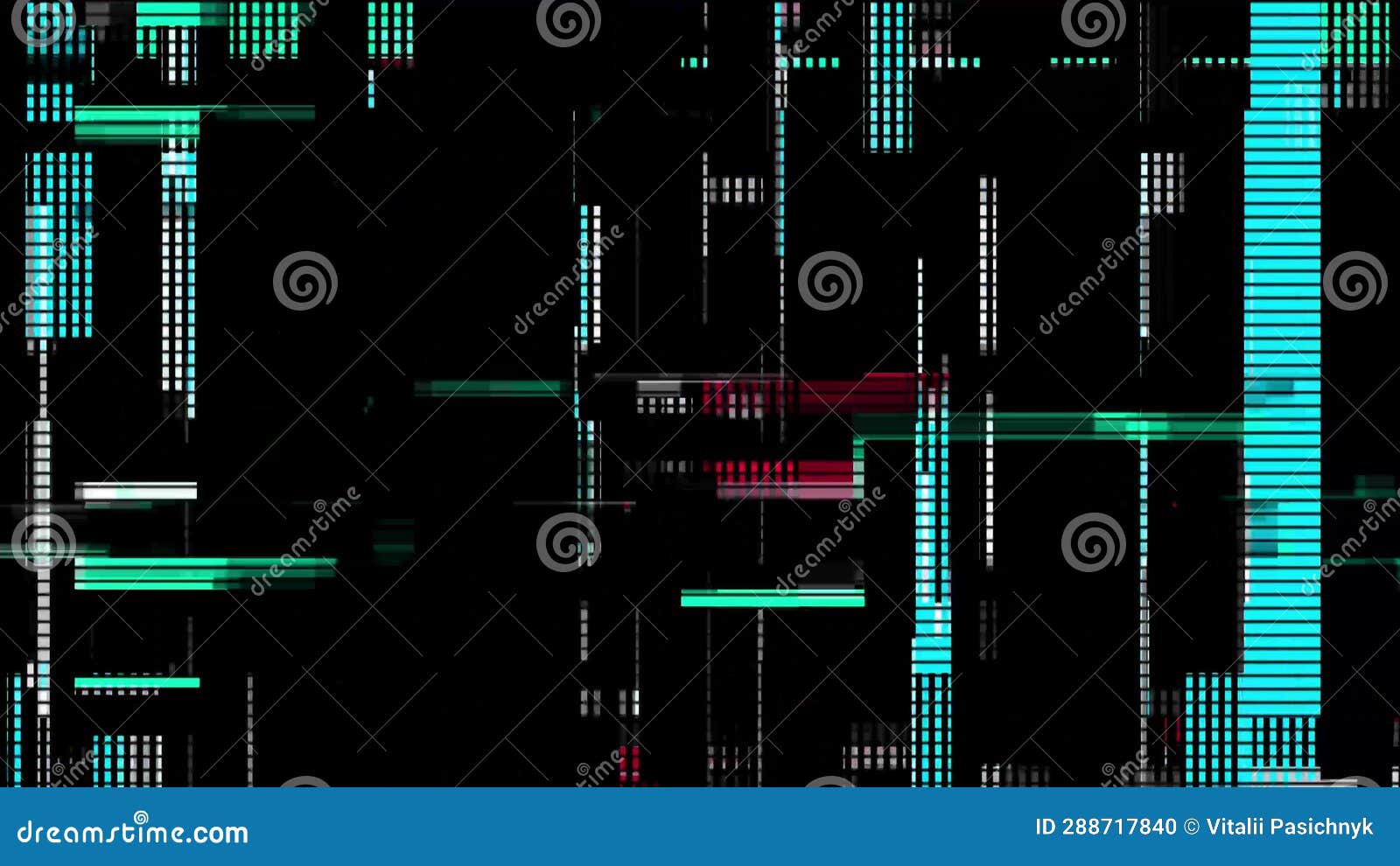 Hacking a Computer Network. Glitch Effect Background. Distortion of the ...