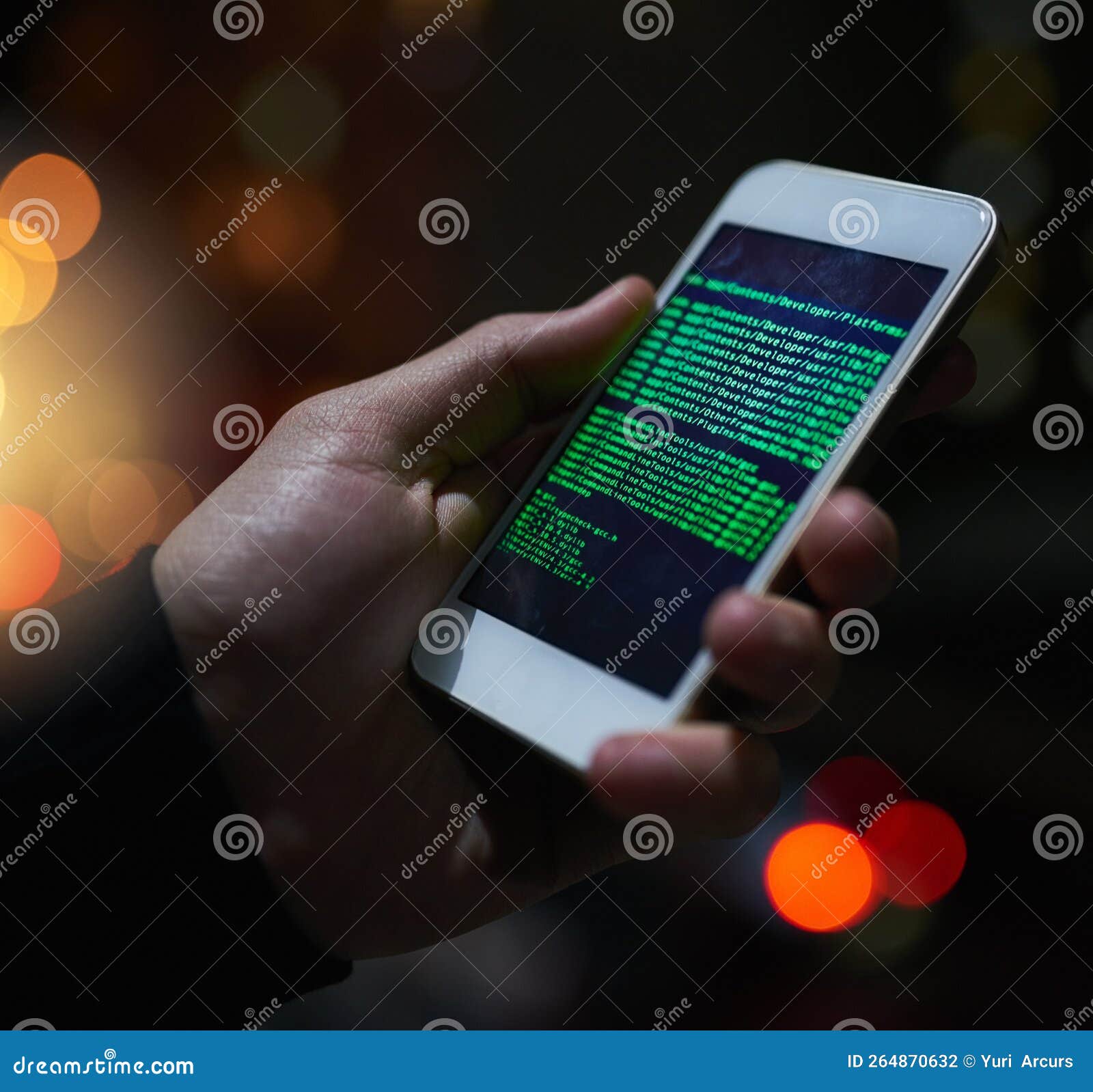 Hacking Computers is so Old School. an Unidentifiable Computer Hacker Using a Smartphone To Hack ...