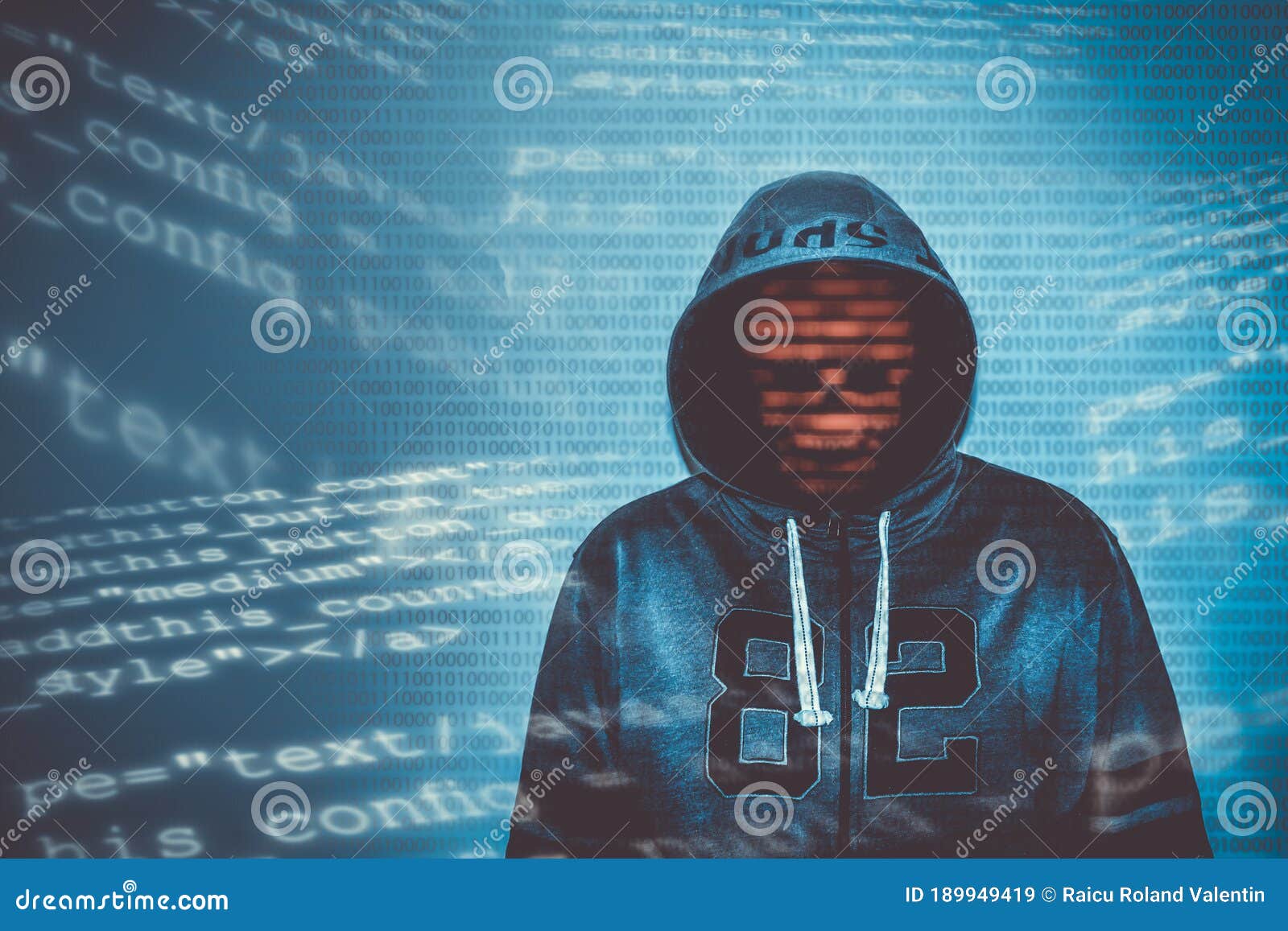 Hacking Concept Wtih Script and Code Stock Image - Image of danger ...