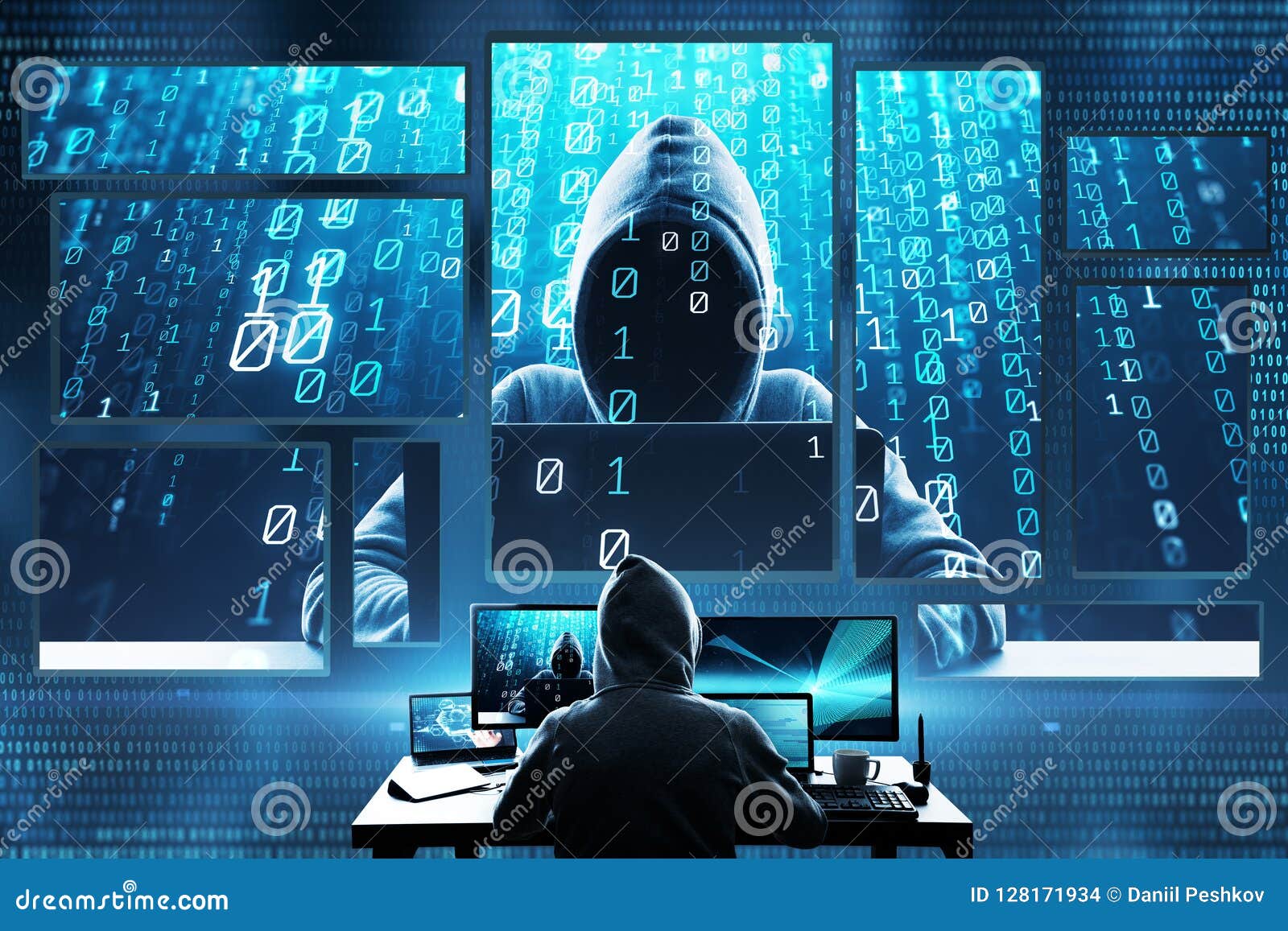 Hacking and Criminal Concept Stock Photo - Image of attack, business ...