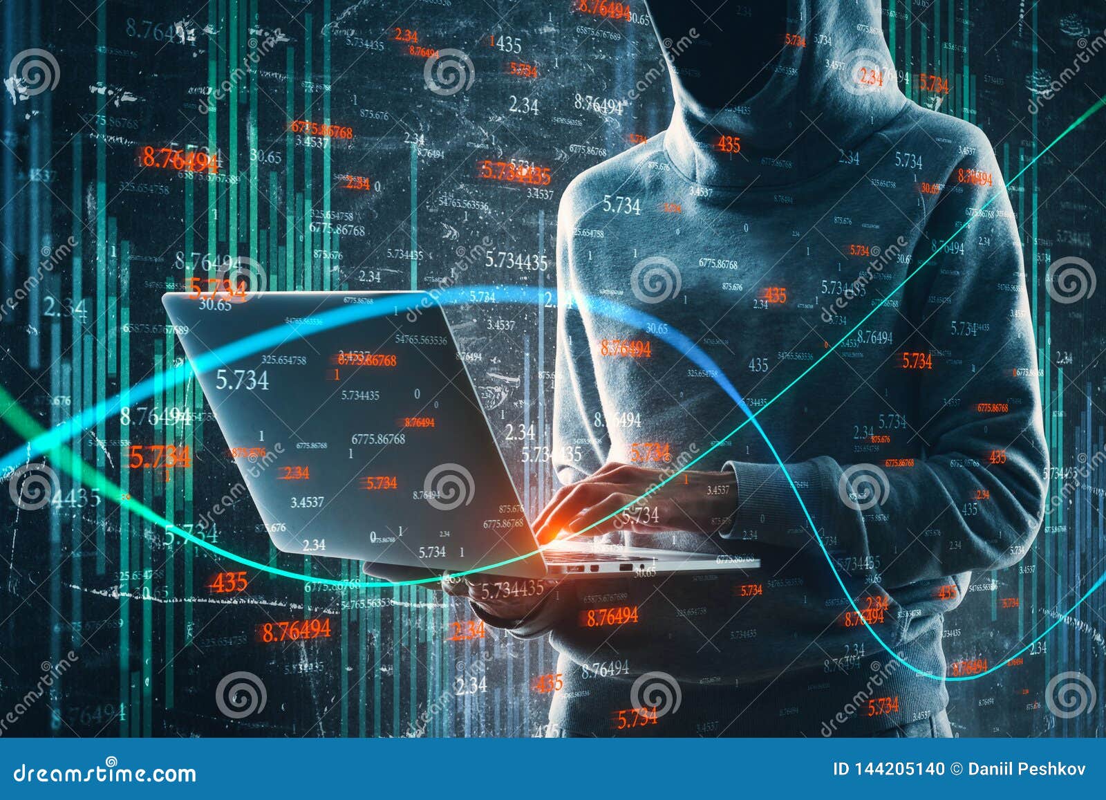 Hacking and Economy Concept Stock Photo - Image of finance, economy ...