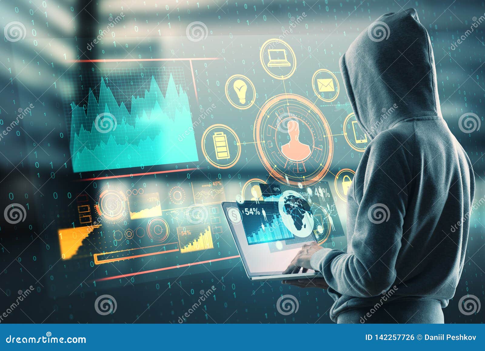 Hacking and Finance Concept Stock Photo - Image of abstract, finance ...