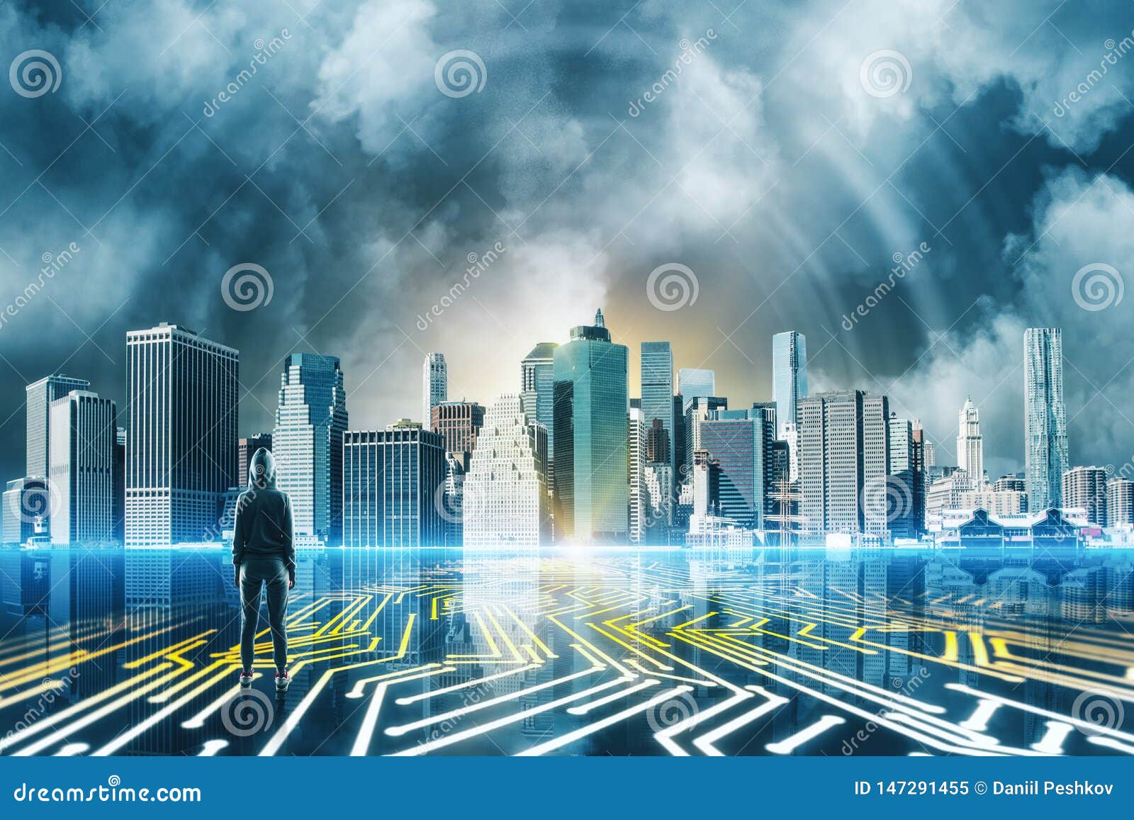 Hacking and Hardware Concept Stock Illustration - Illustration of ...