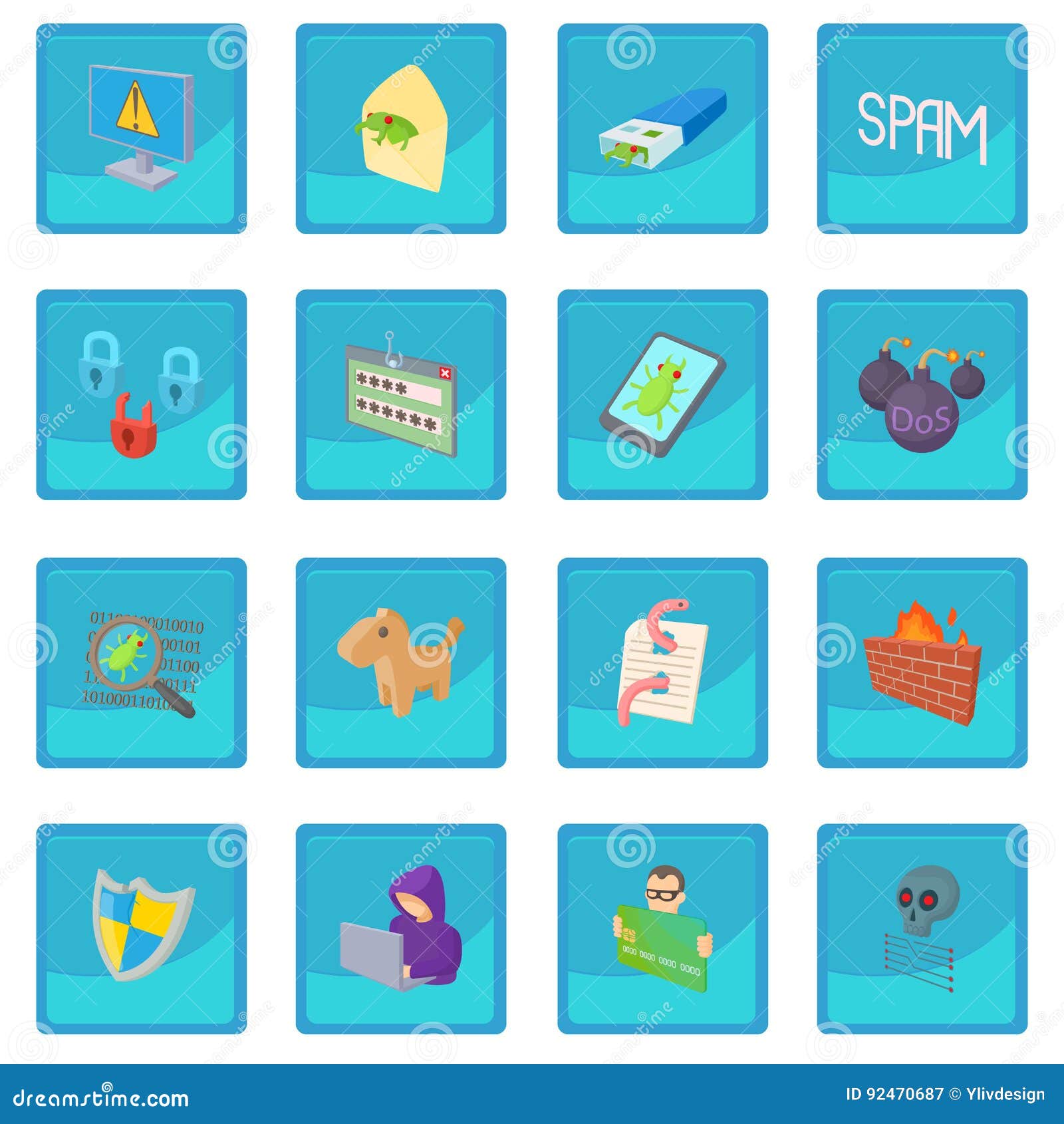 Hacking icon blue app stock vector. Illustration of mysterious - 92470687