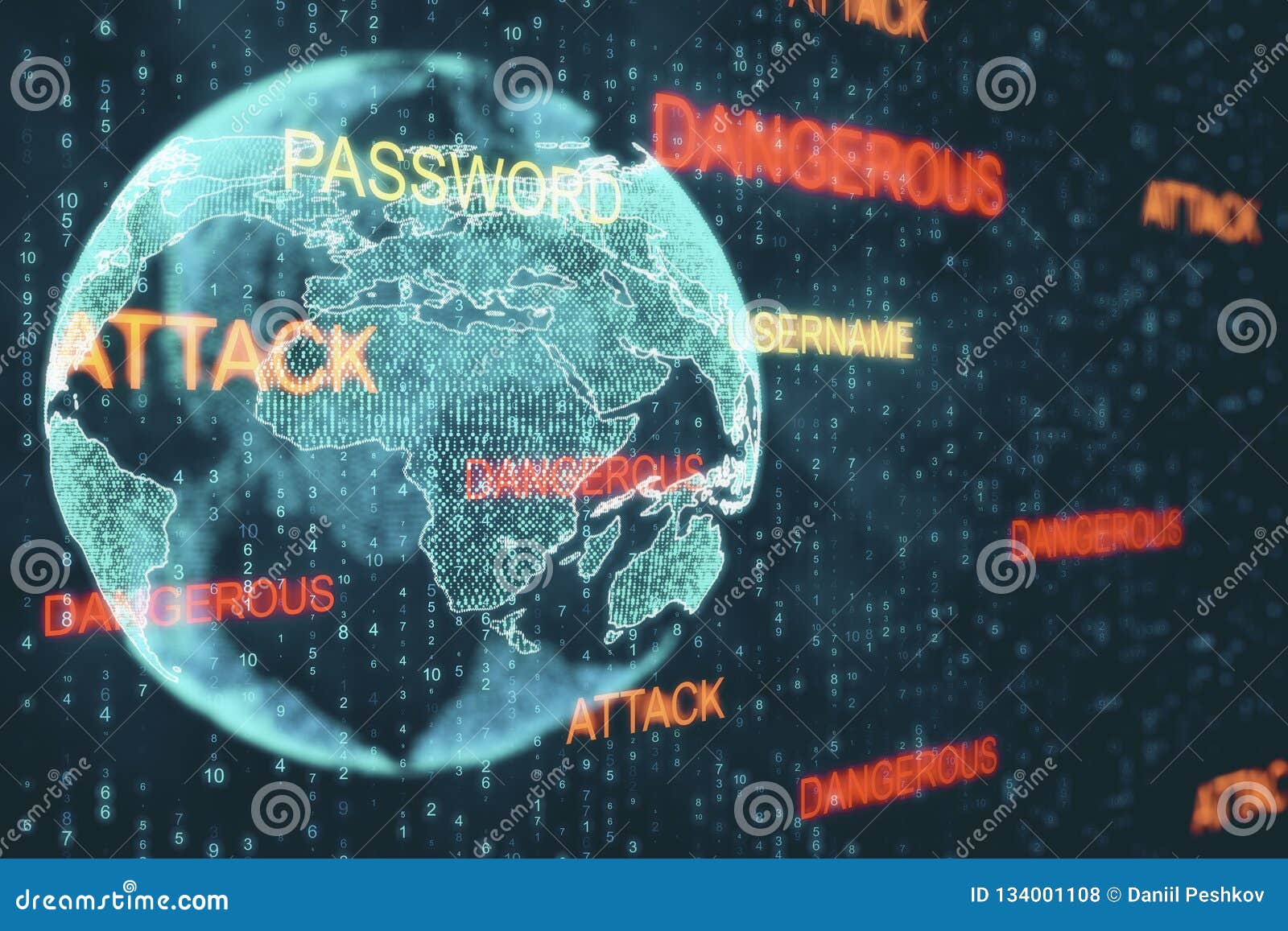 Hacking and Malware Concept Stock Illustration - Illustration of ...