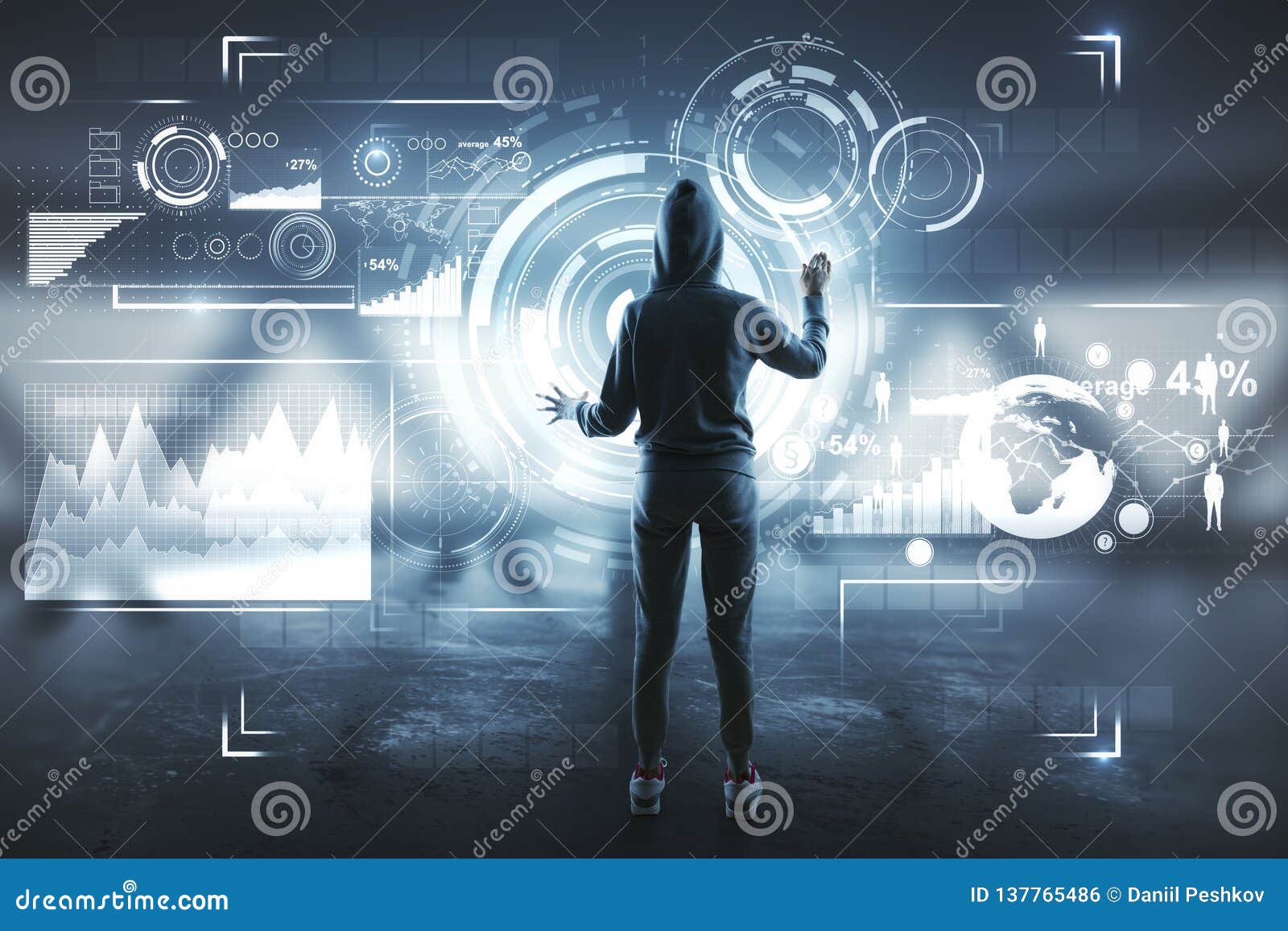 Hacking and Malware Concept Stock Illustration - Illustration of ...