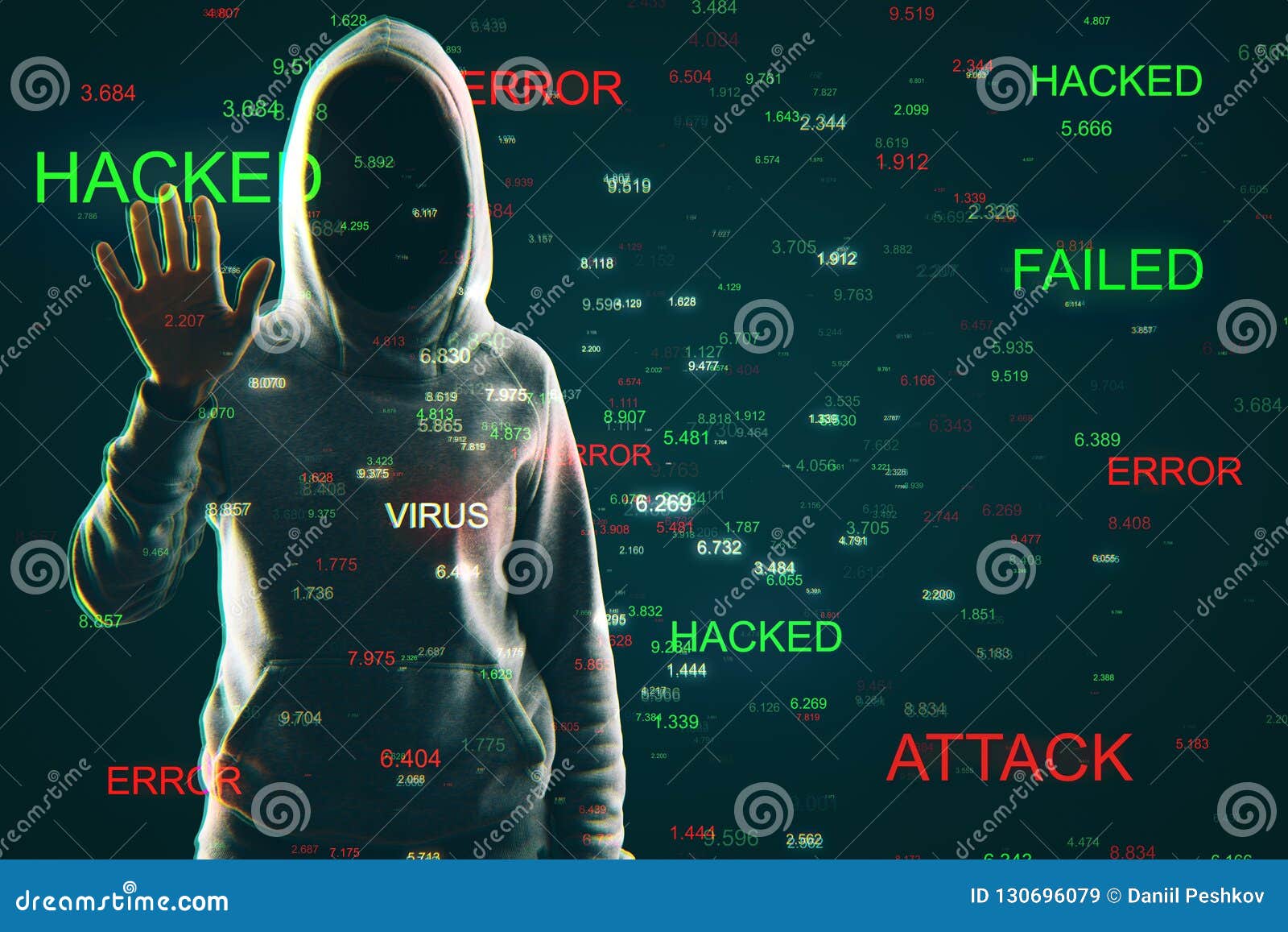 Hacking And Malware Concept Stock Image Image Of Abstract Double