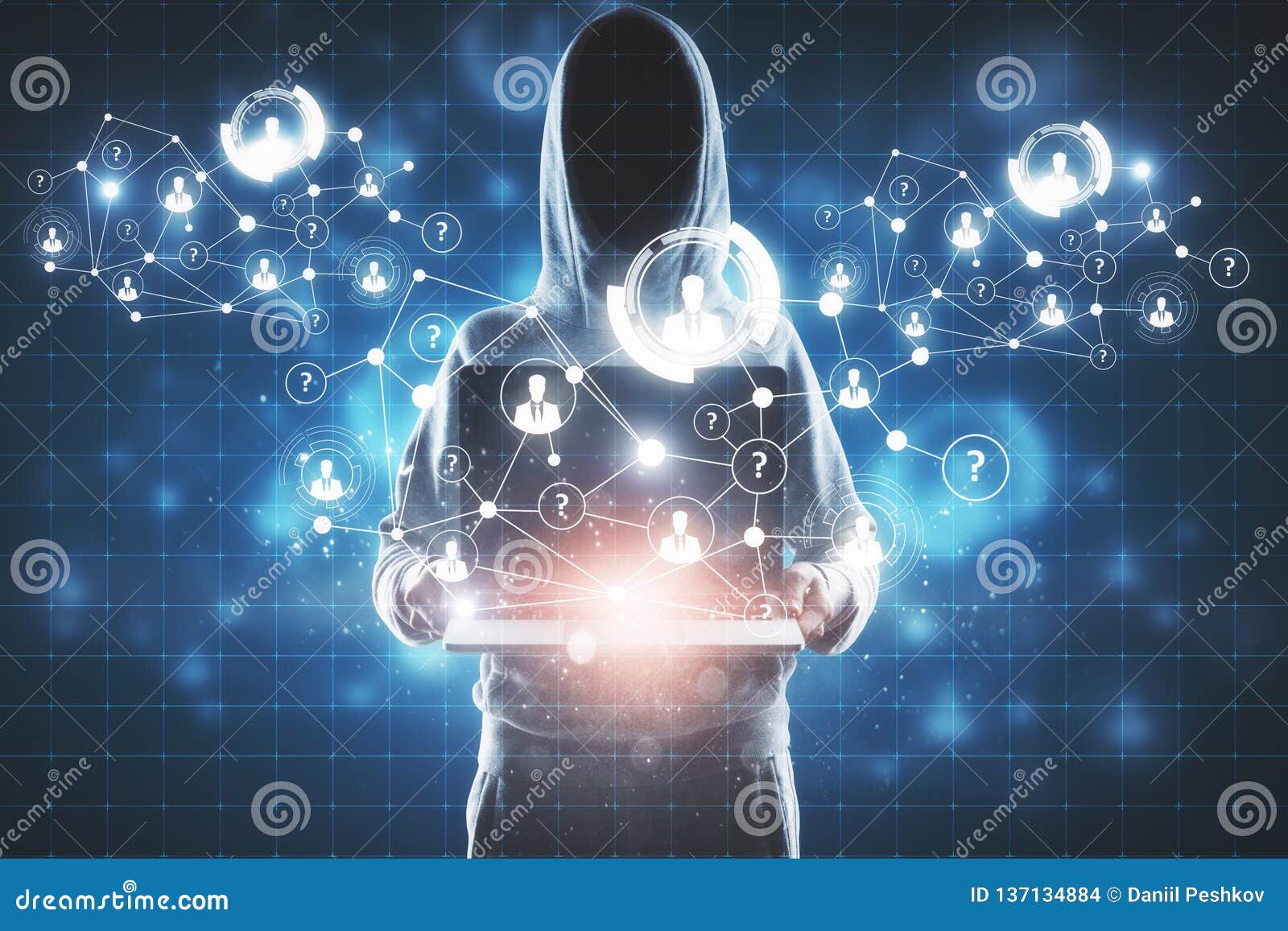 Hacking and Malware Concept Stock Illustration - Illustration of ...