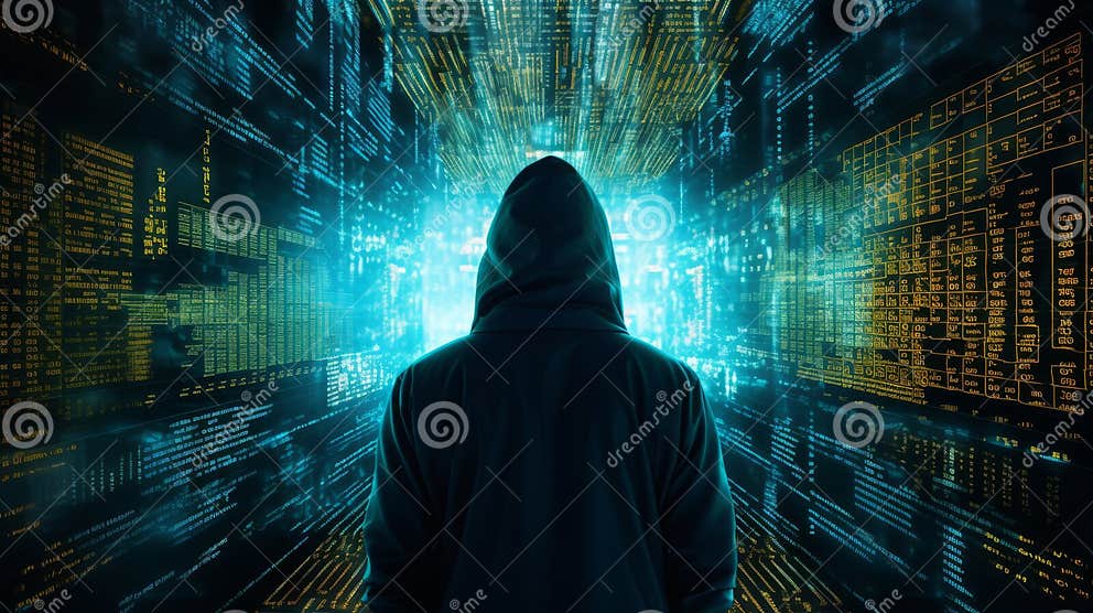 Hacking Malware And Data Security Concept Hacker With Not Identifiable 4802