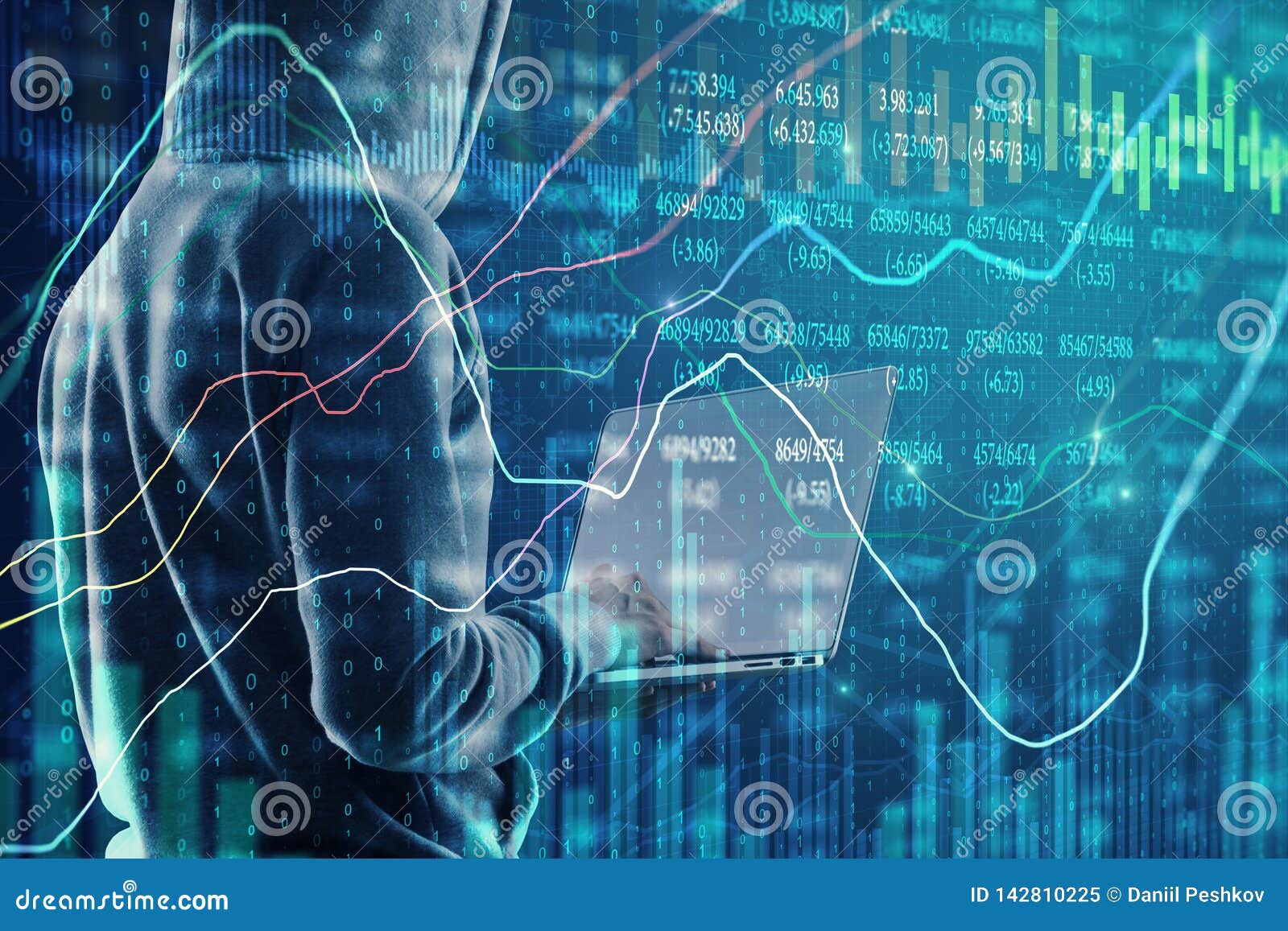 Hacking and market concept stock image. Image of hacker - 142810225