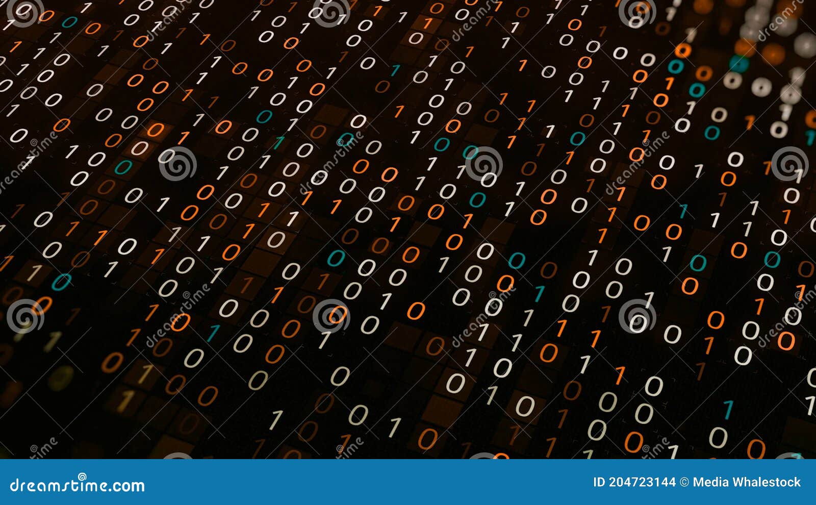 Hacking Program with Binary Code. Animation. Detection of Virus in Computer System with Binary ...