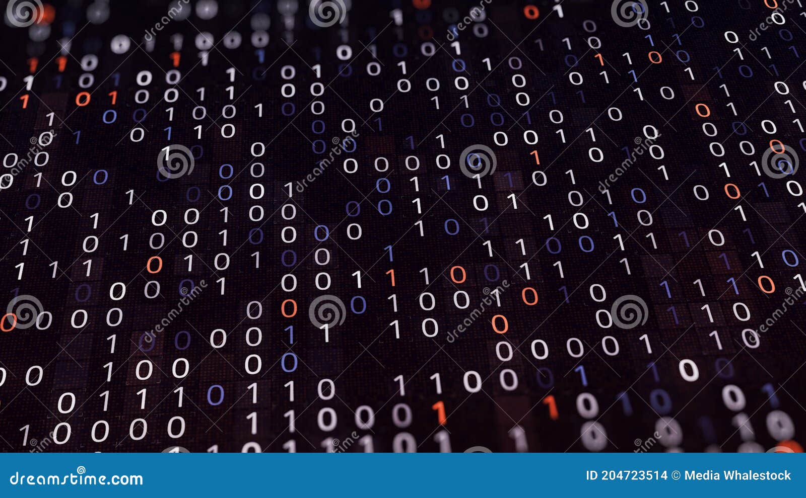 Hacking Program With Binary Code Animation Detection Of Virus In Computer System With Binary 6175